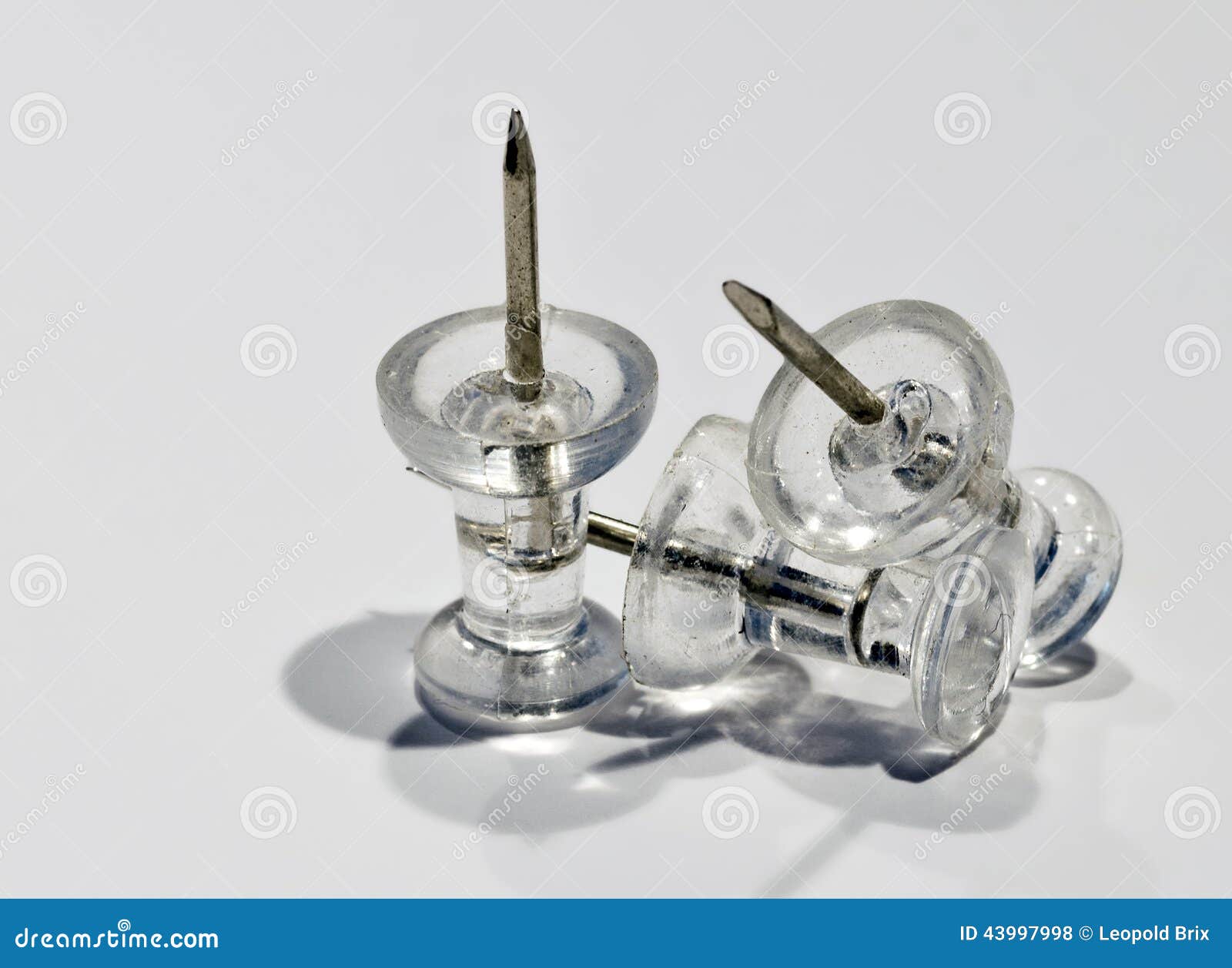 Transparent Pins for Sticking Materials Stock Photo - Image of sharp ...