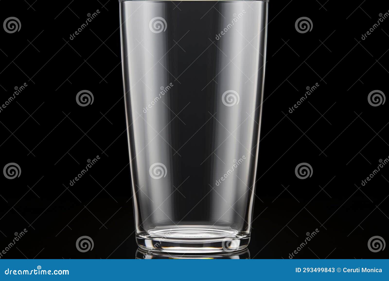 Clear empty pint glass stock image. Image of view, facing - 293499843