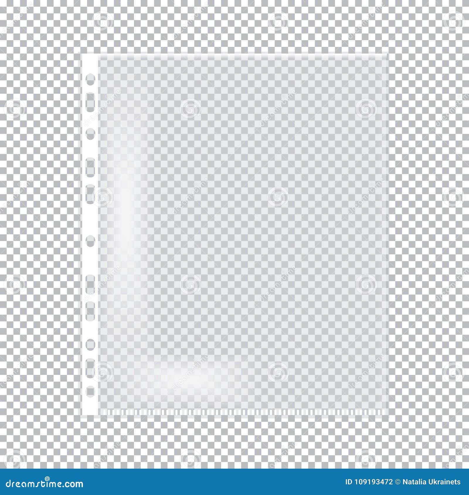 Plastic File Vector. A4 Size. Store And Protect Paper Documents ...