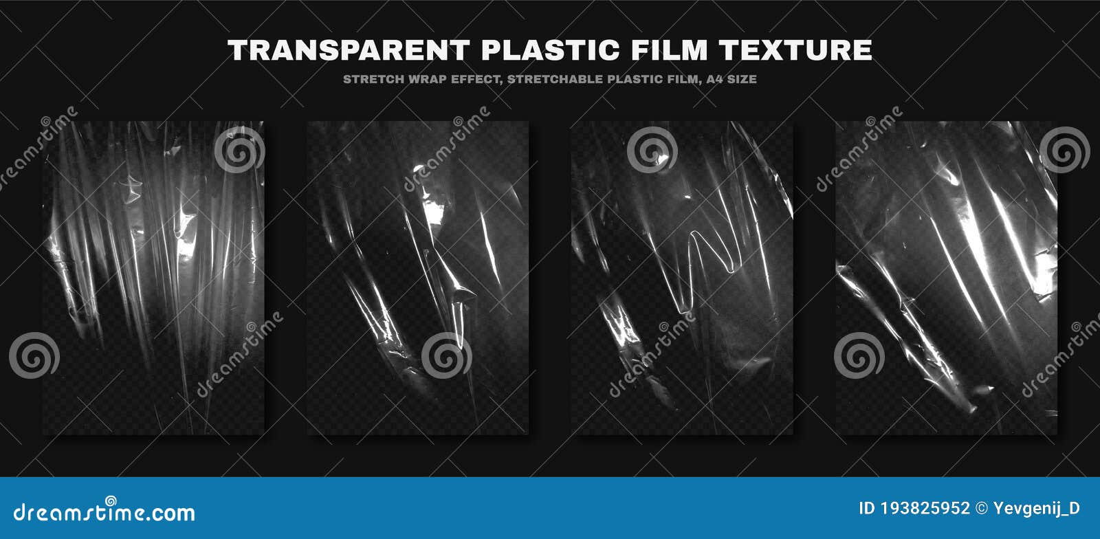 Transparent Plastic Film Texture, Stretchable Polyethylene Film, A4 ...