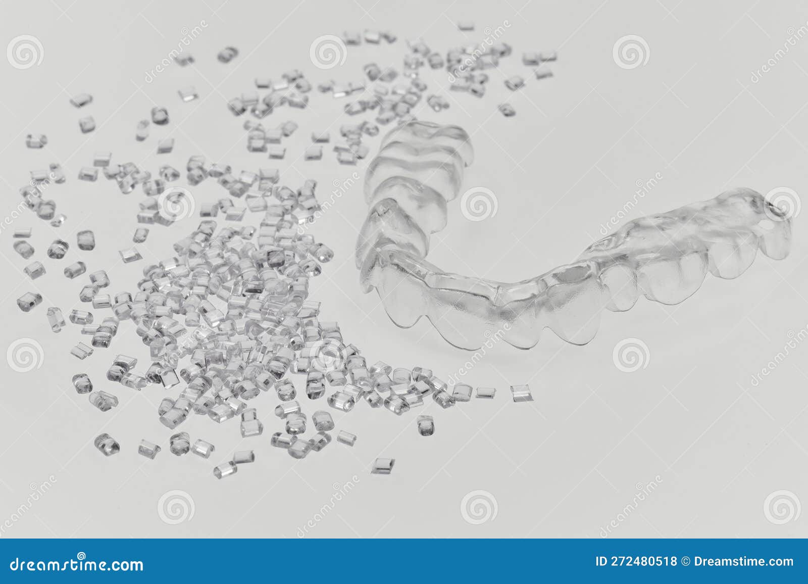 Transparent Plastic Made Medical Retainer Bracket with Resin Plastic ...