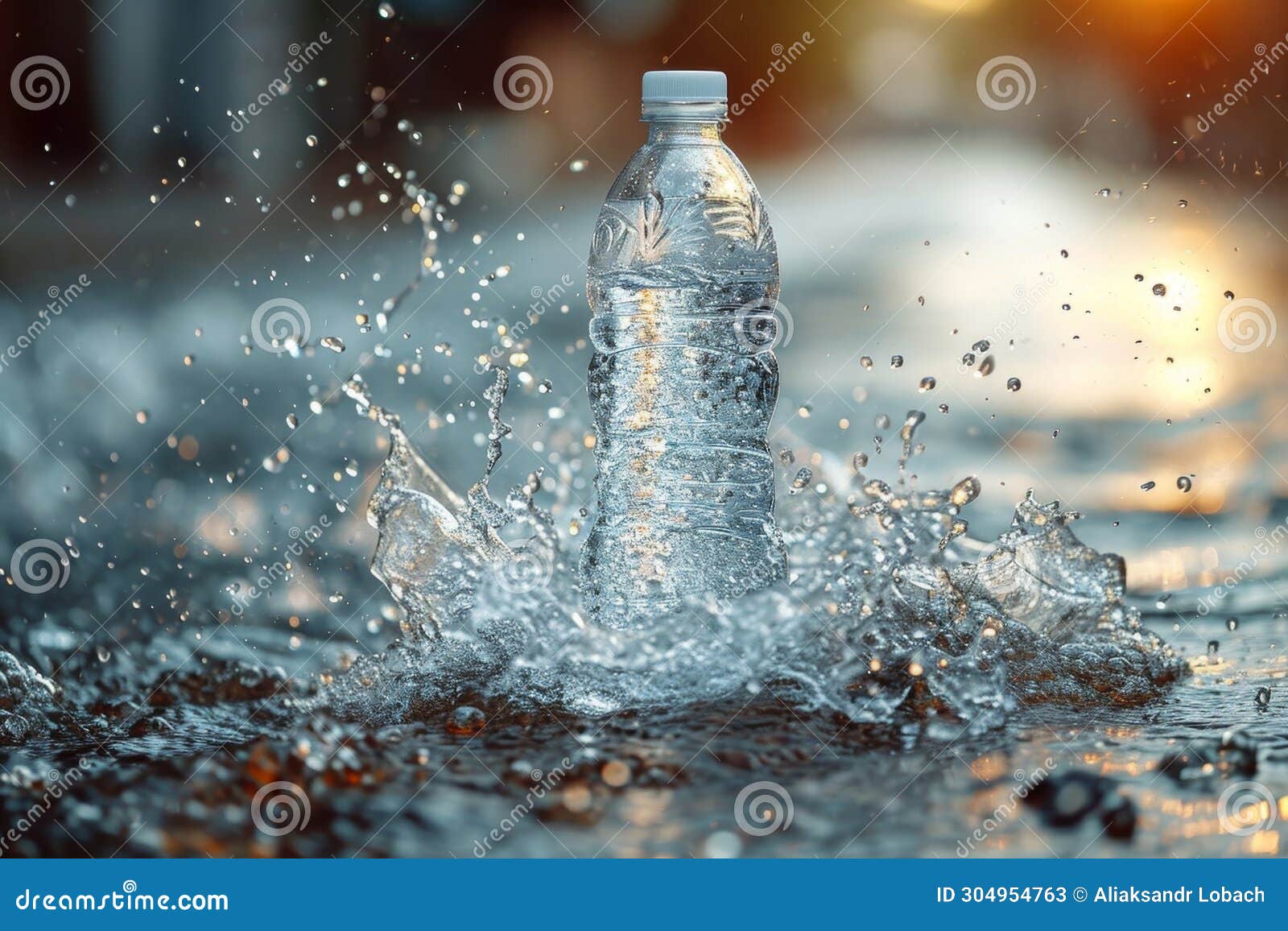 Transparent Plastic Mineral Water Bottle for Your Advertisement with ...