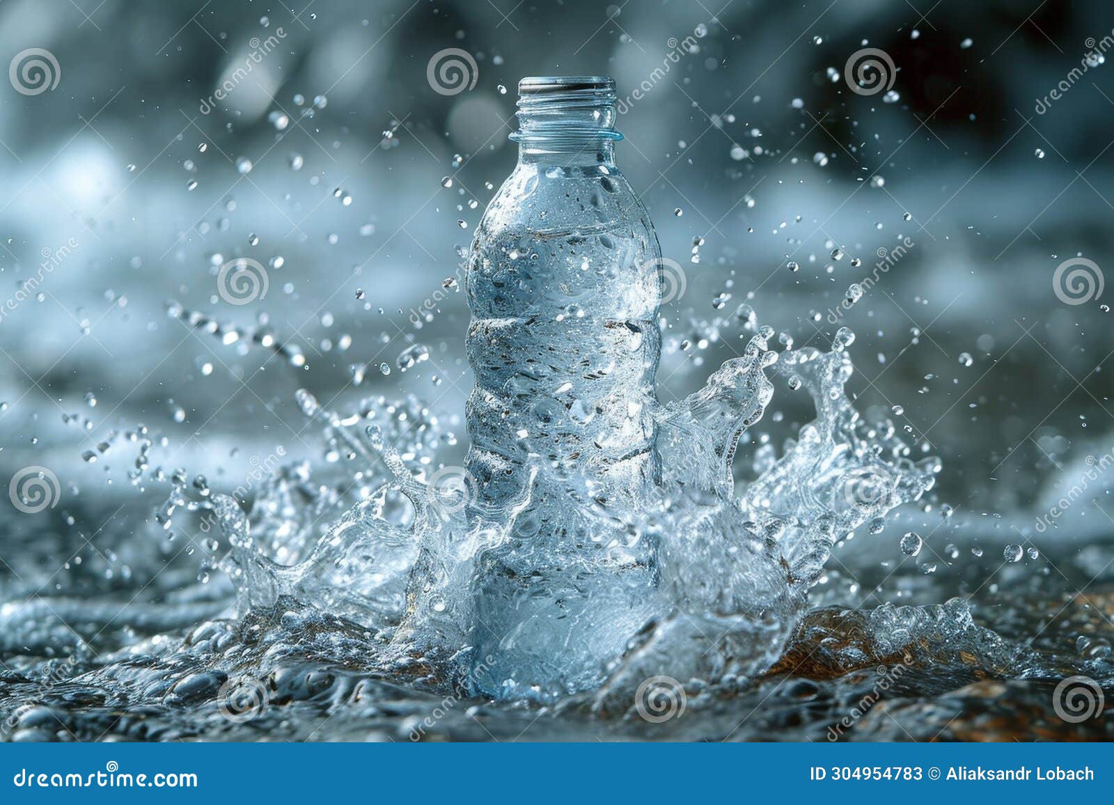 Transparent Plastic Mineral Water Bottle for Your Advertisement with ...