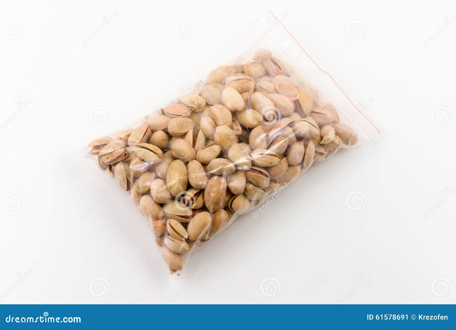 Transparent Plastic Package Full of Dry Pistachios Stock Image - Image ...