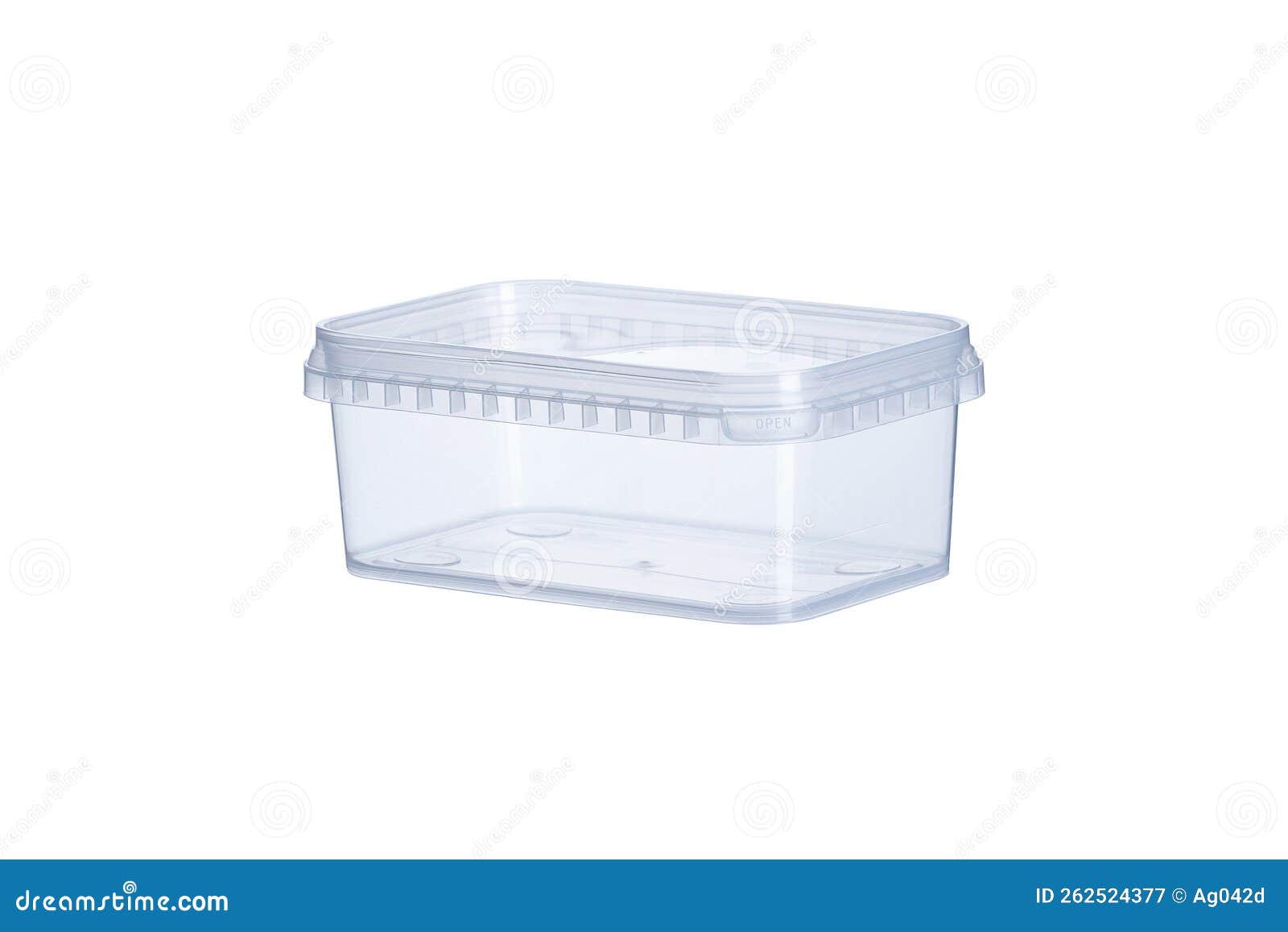 Transparent Plastic Rectangular Container with Transparent Lid - 500 Ml ...