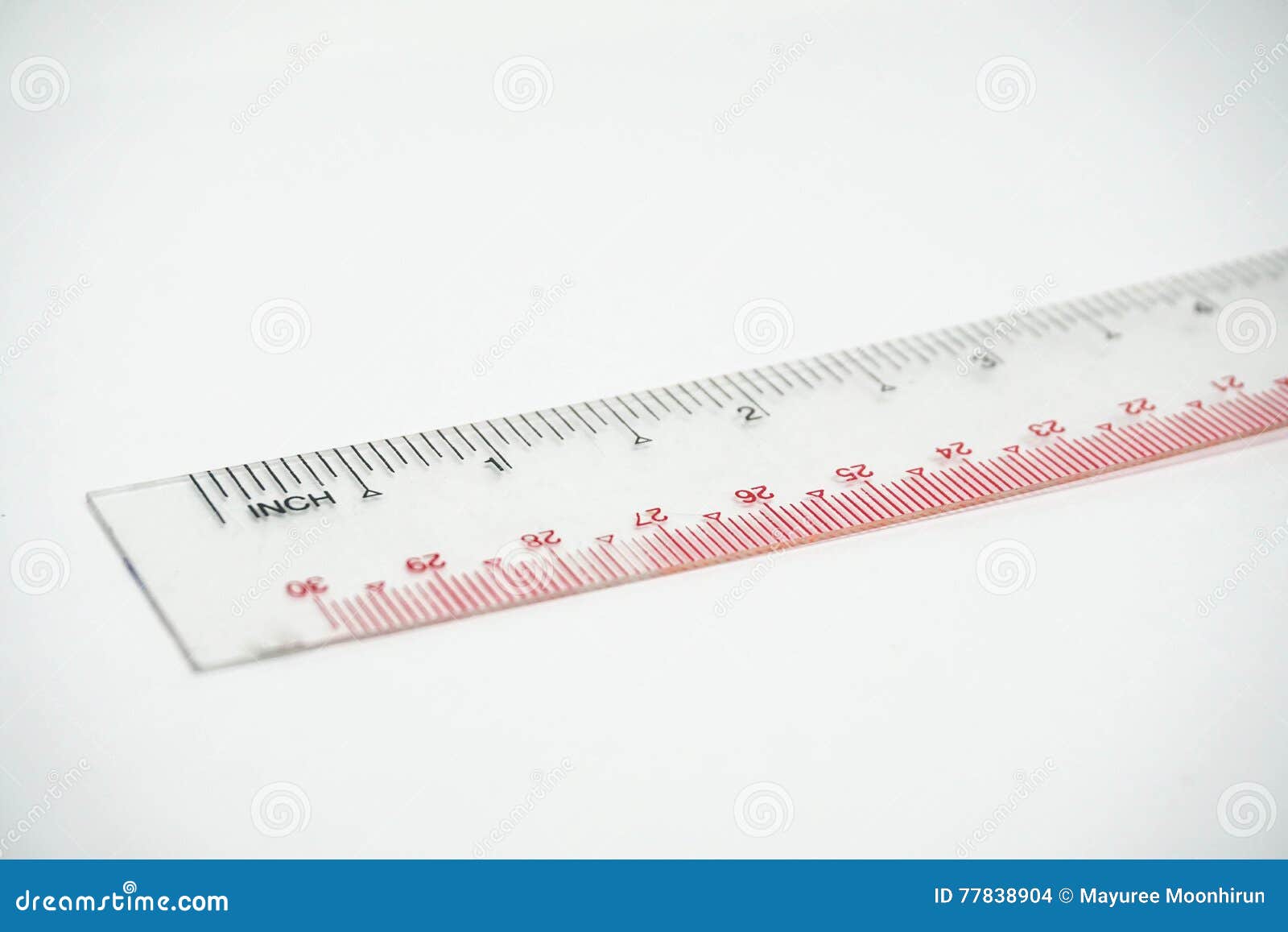 Transparent plastic ruler stock photo. Image of path - 77838904