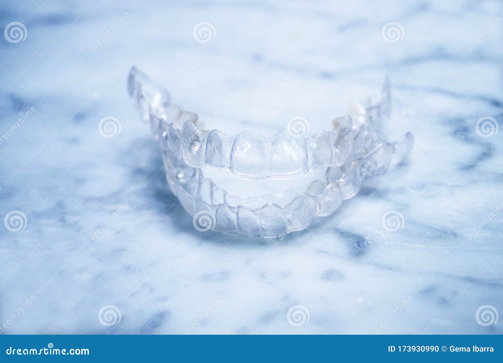 Transparent Plastic Splint for Dental Alignment Stock Photo - Image of ...
