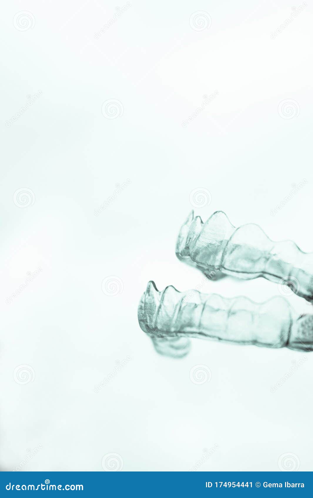 Transparent Plastic Splint for Dental Alignment Stock Image - Image of ...