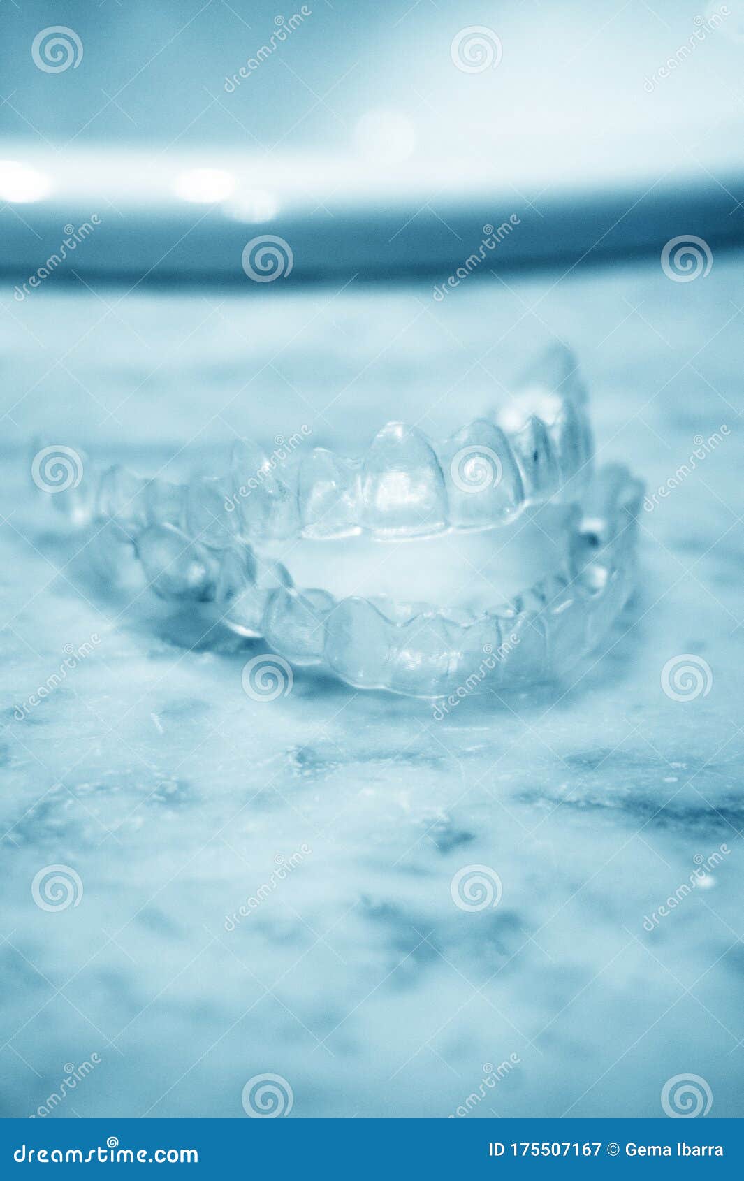 Transparent Plastic Splint for Dental Alignment Stock Image - Image of ...