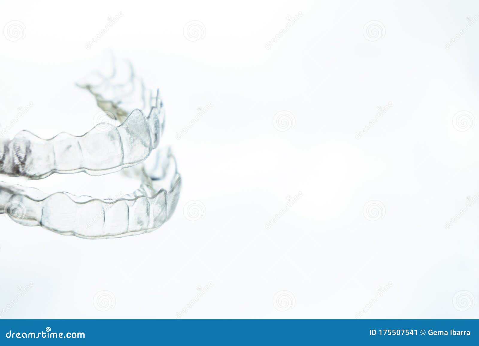 Transparent Plastic Splint for Dental Alignment Stock Image - Image of ...