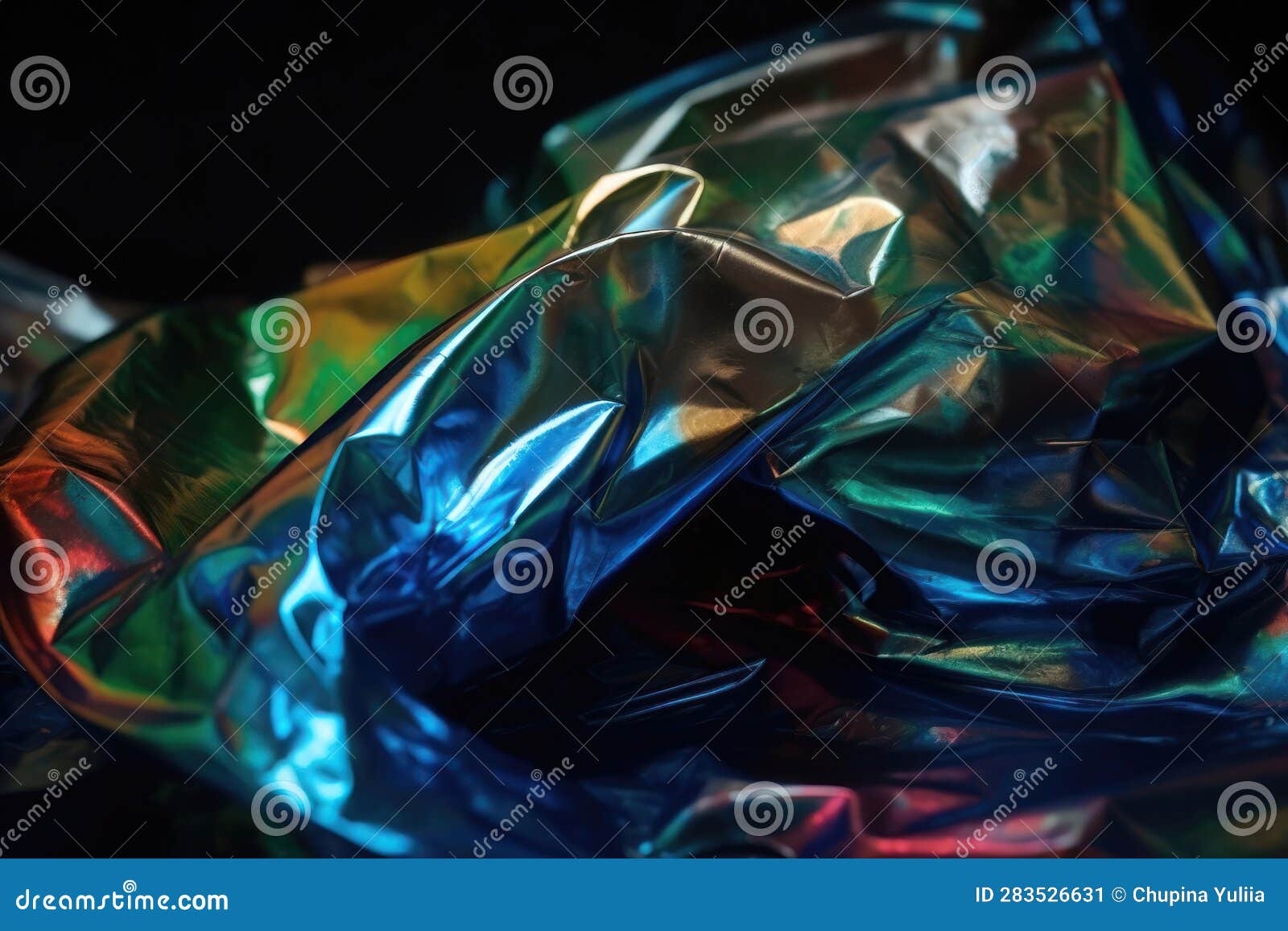 Transparent Plastic Wrap Texture. AI Generated Stock Illustration ...