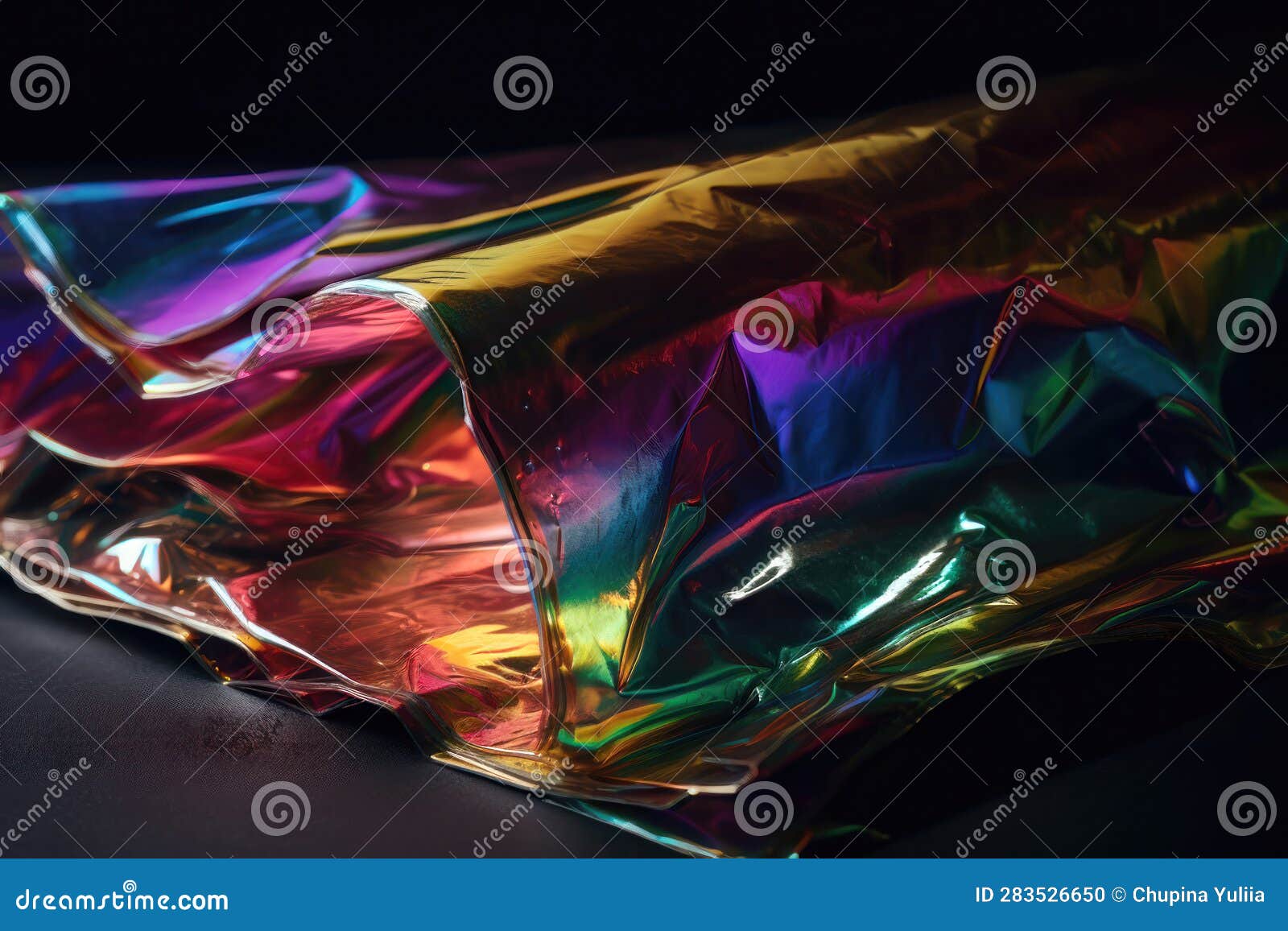 Transparent Plastic Wrap Texture. AI Generated Stock Illustration ...