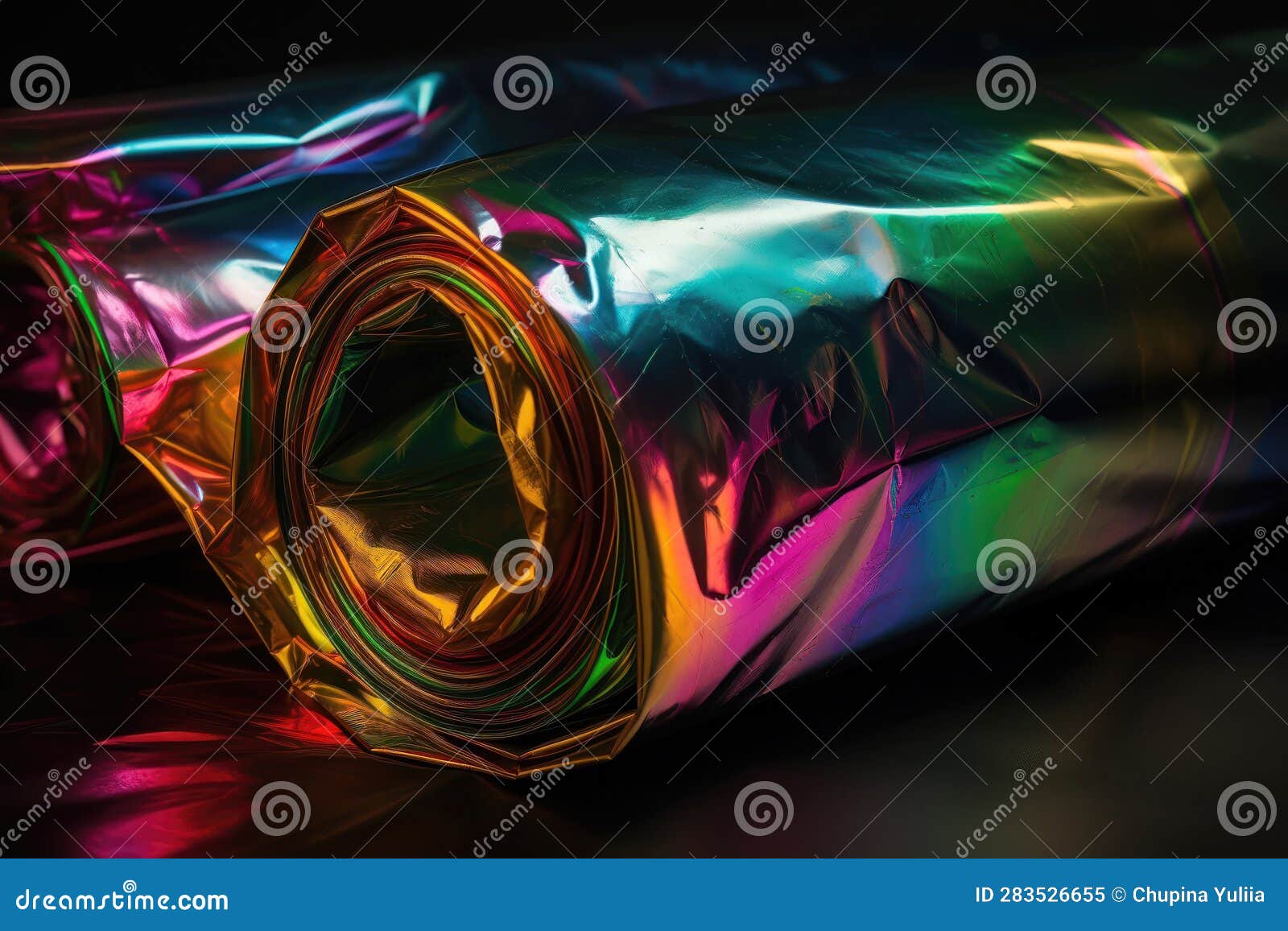 Transparent Plastic Wrap Texture. AI Generated Stock Illustration ...