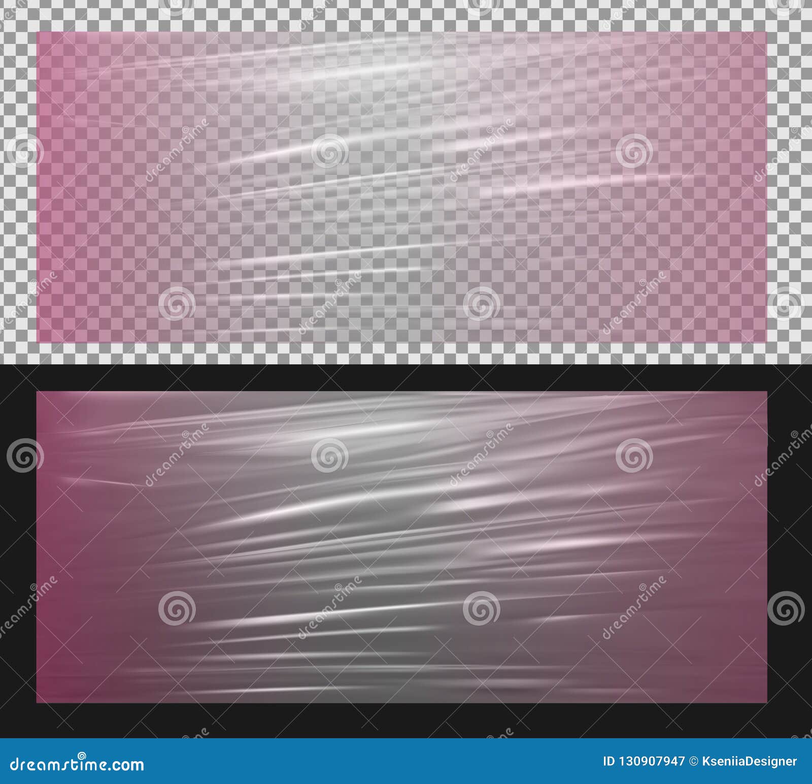 Transparent Plastic Wrapper Stock Vector - Illustration of clean ...