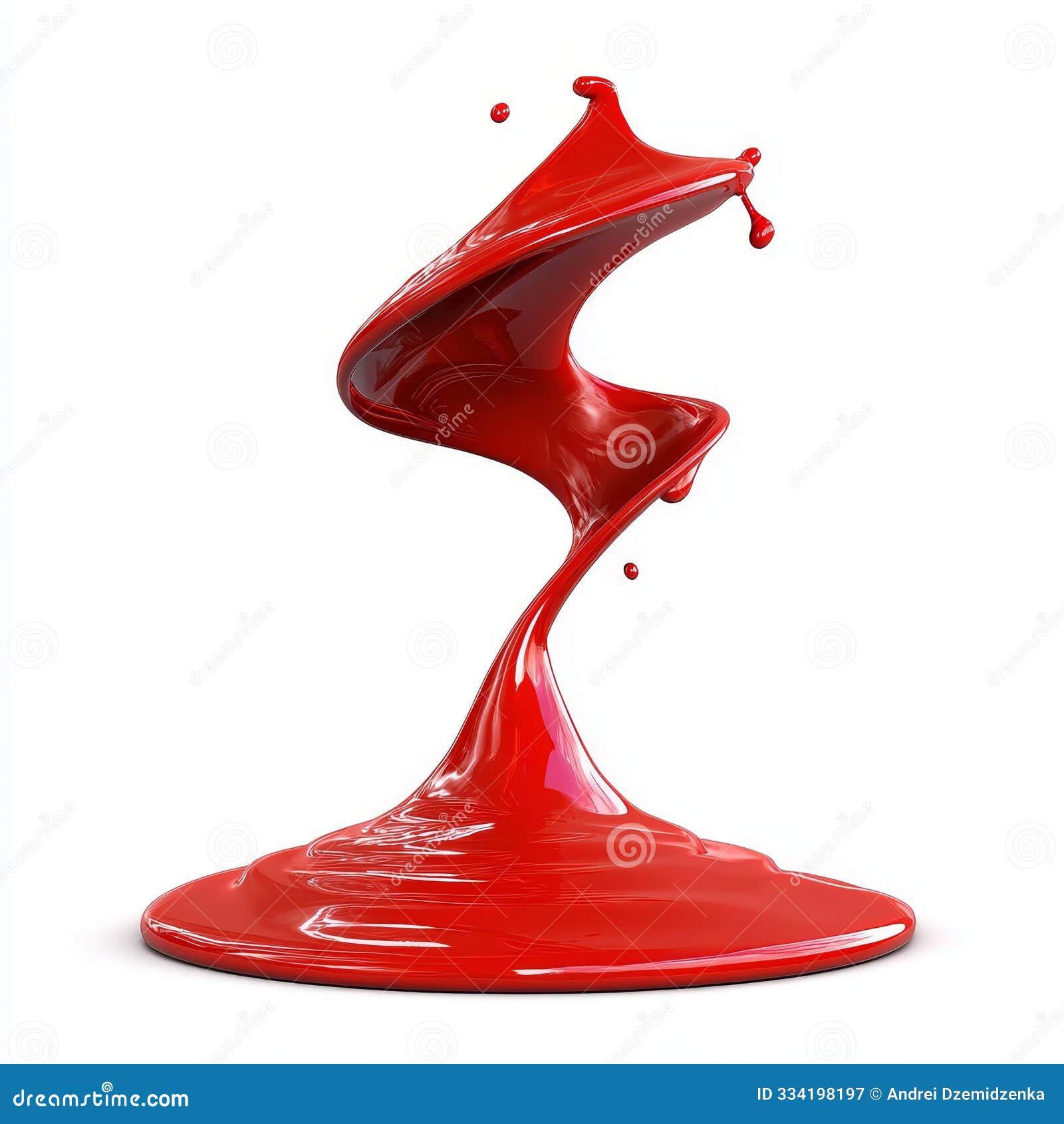A Transparent PNG File with a Floating Spill of Red Liquid. Stock Image ...