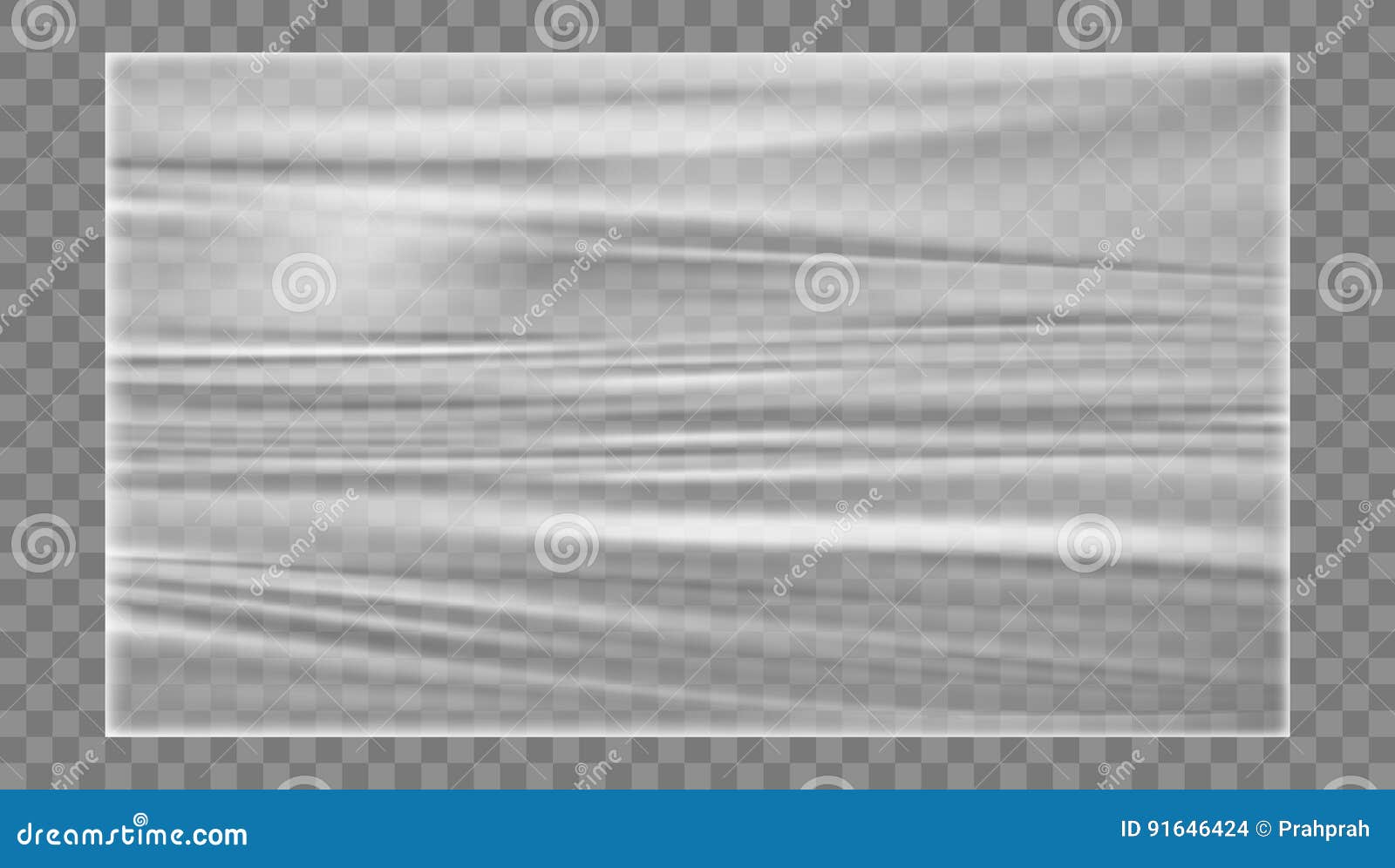 Transparent Polyethylene Plastic Warp Stock Illustration - Illustration ...