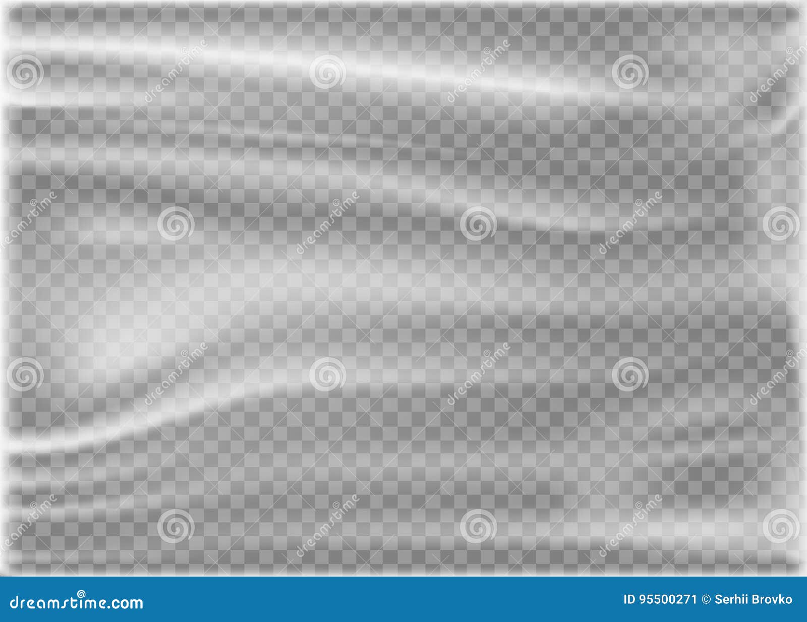 Transparent Polyethylene Plastic Warp. Vector Illustration Stock Vector ...