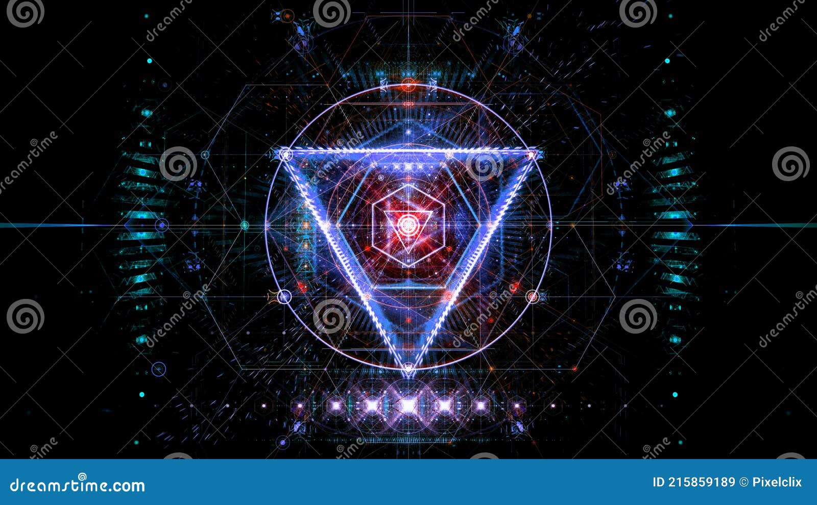 Transparent Prism Shield Science Technology. Stock Illustration ...