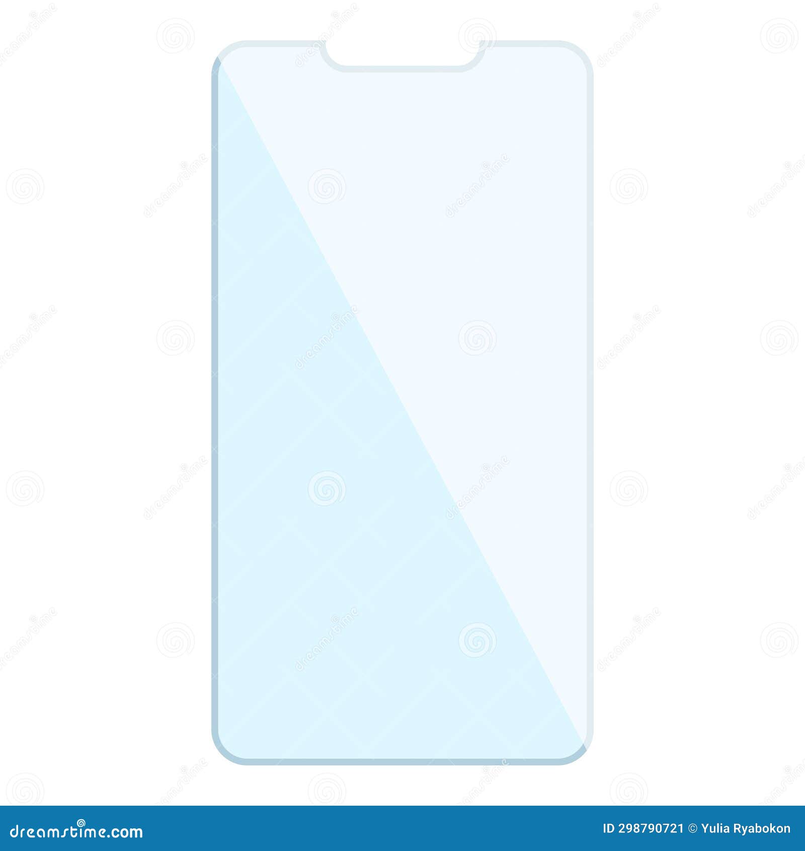 Transparent Protective Glass Icon Cartoon Vector. Cell Protect Stock ...