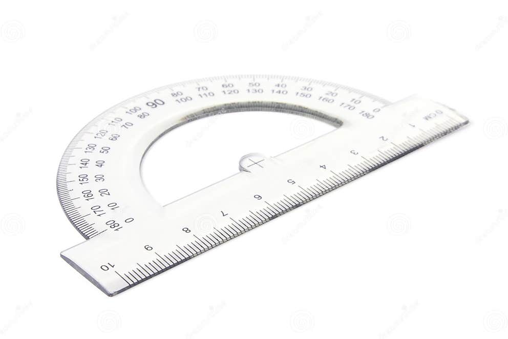 Transparent protractor stock image. Image of sketching - 6107839