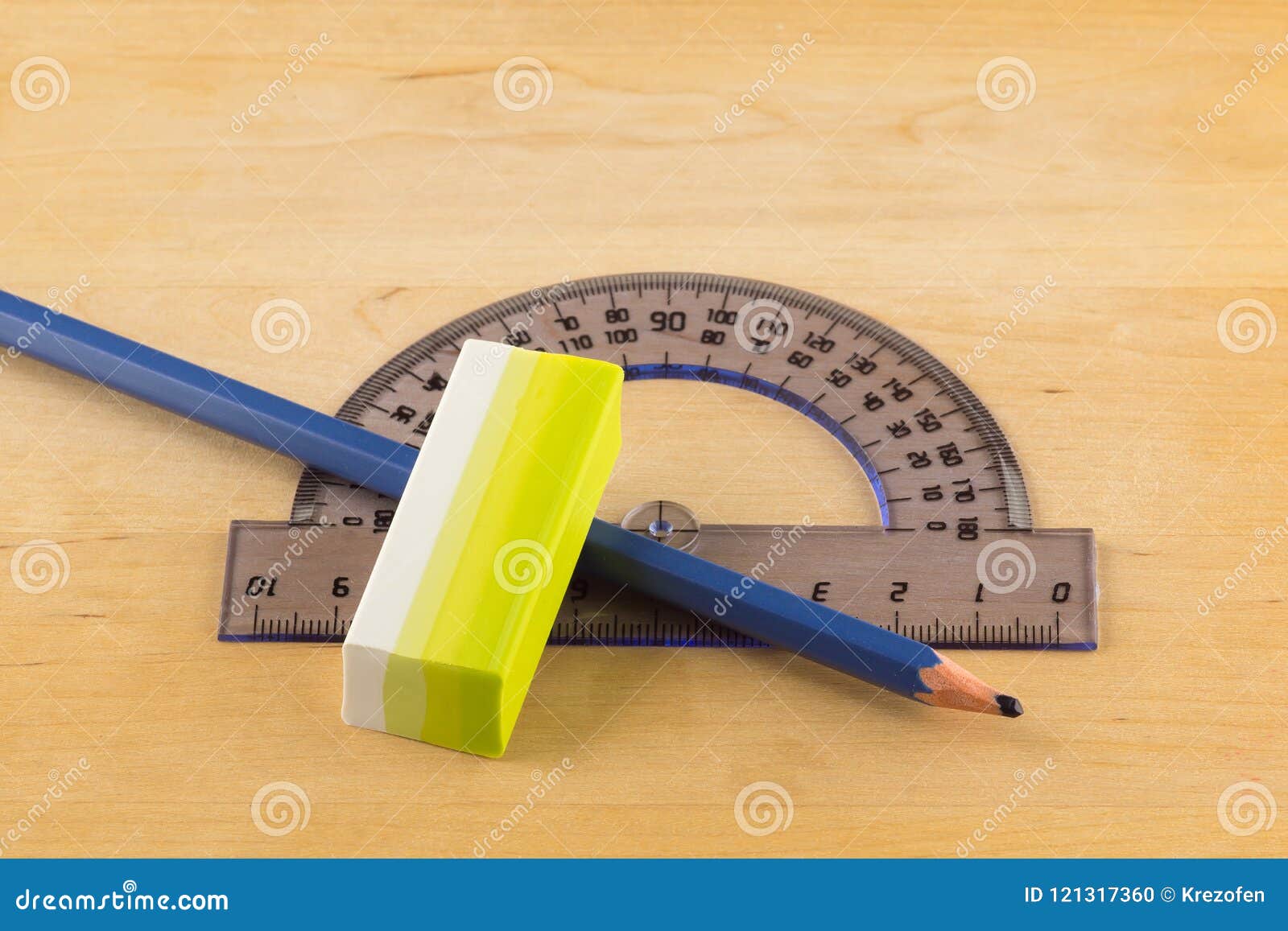 Transparent Protractor for Pupils Stock Photo - Image of edge ...
