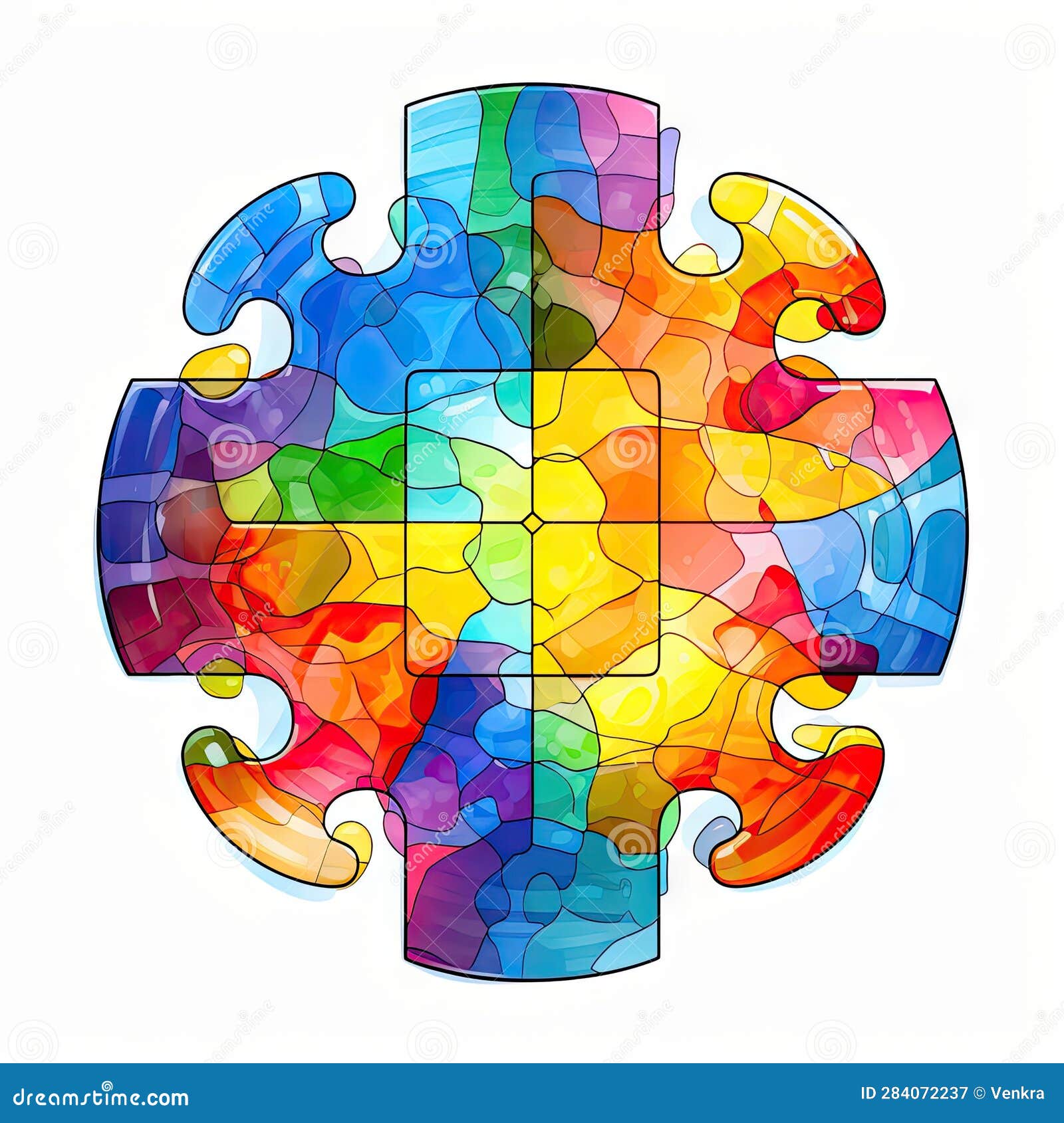 Transparent Puzzle Vector Art On White Background Royalty-Free Stock ...