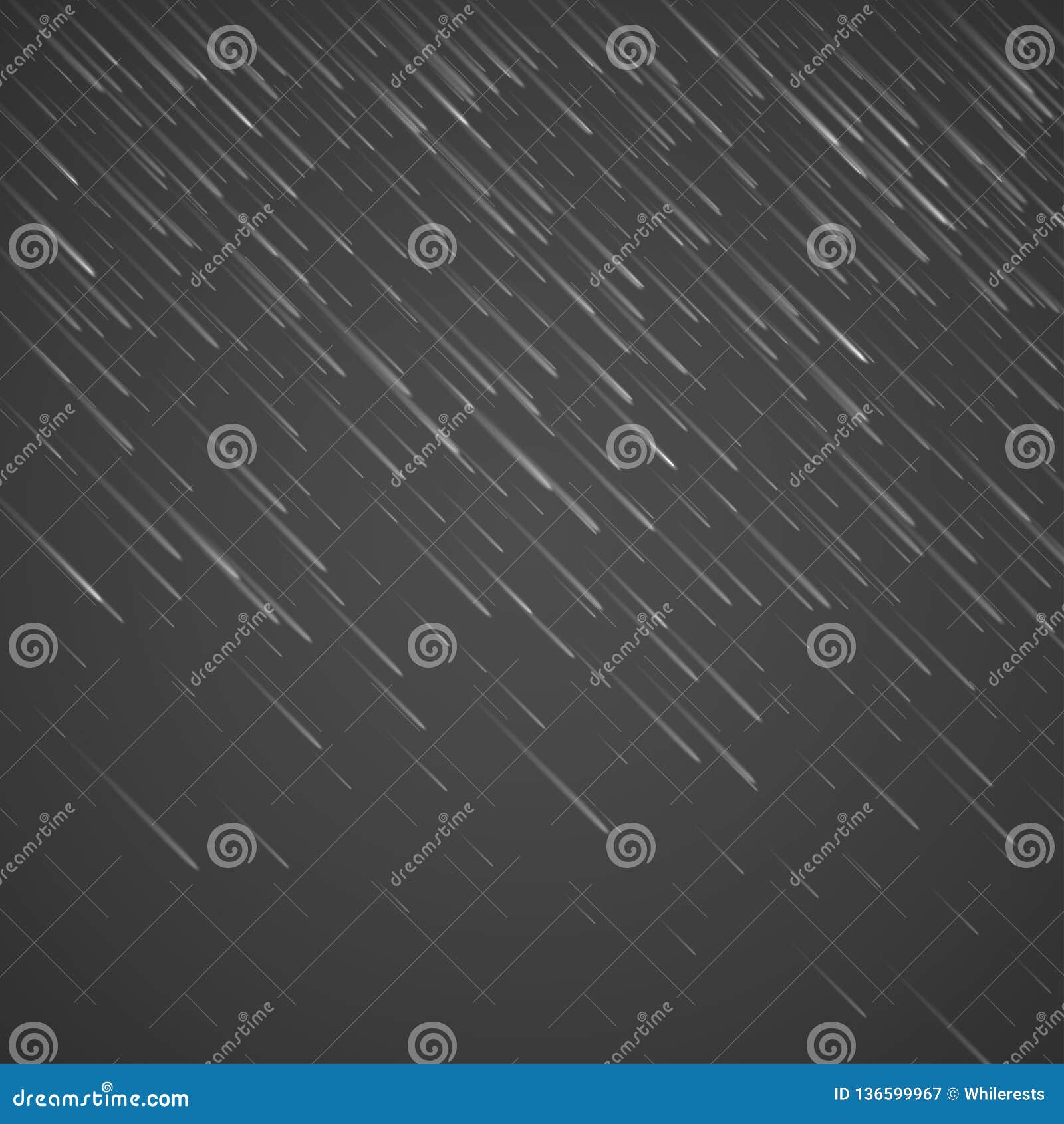 Transparent Rain Drops Isolated on Abstract Background. Storm Raindrop ...