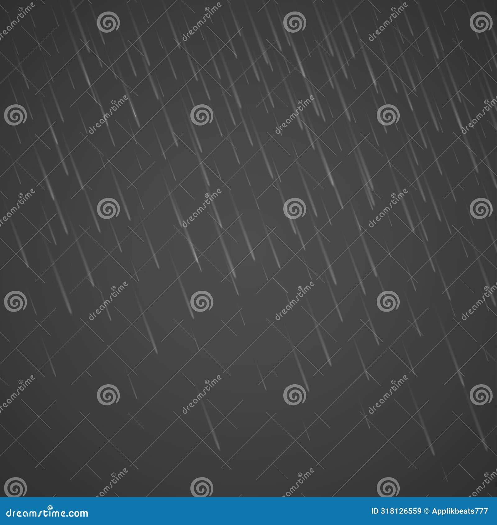 Transparent Rain Drops Isolated on Abstract Background. Storm Raindrop ...
