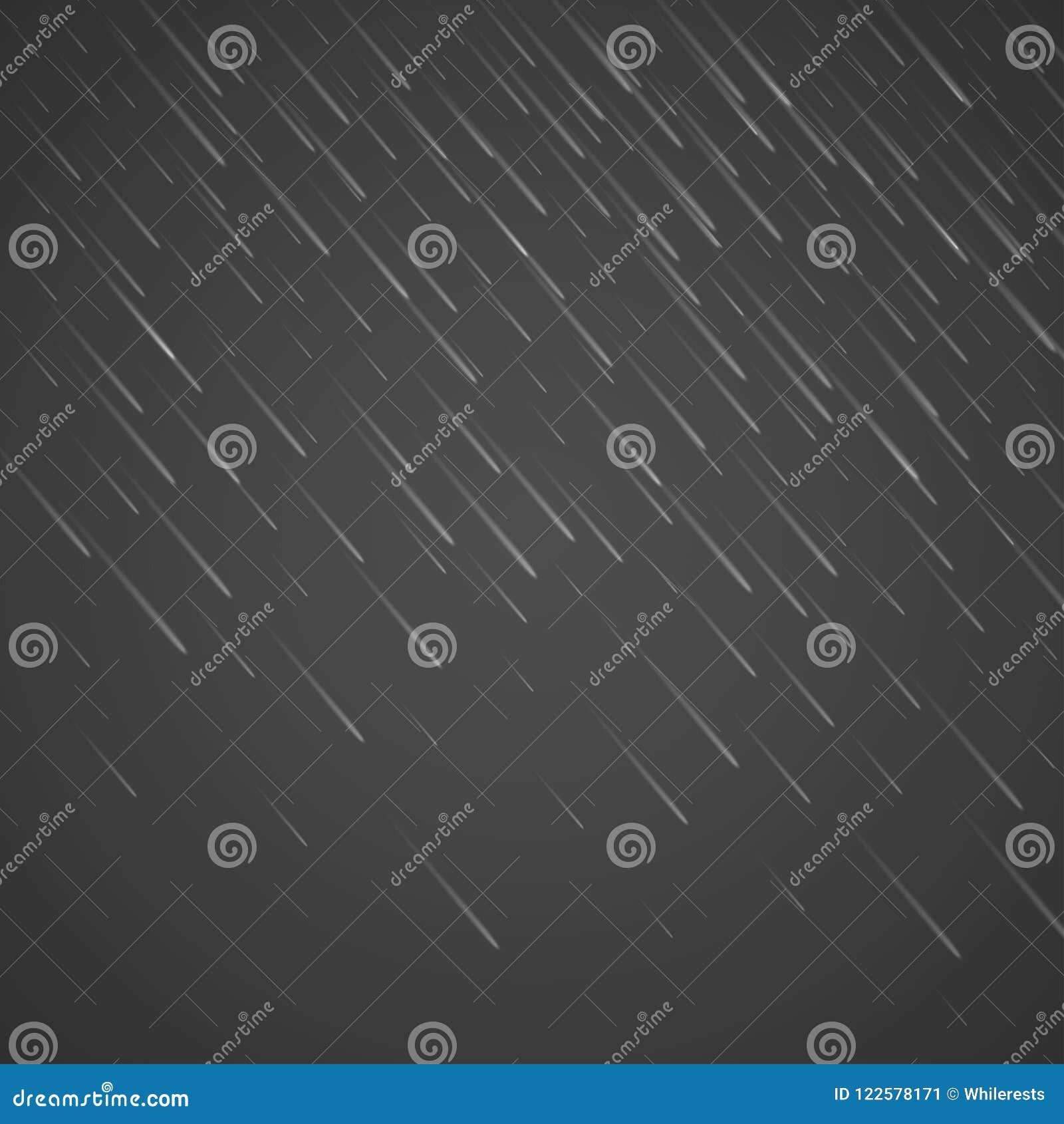 Transparent Rain Drops Isolated on Abstract Background. Storm Raindrop ...