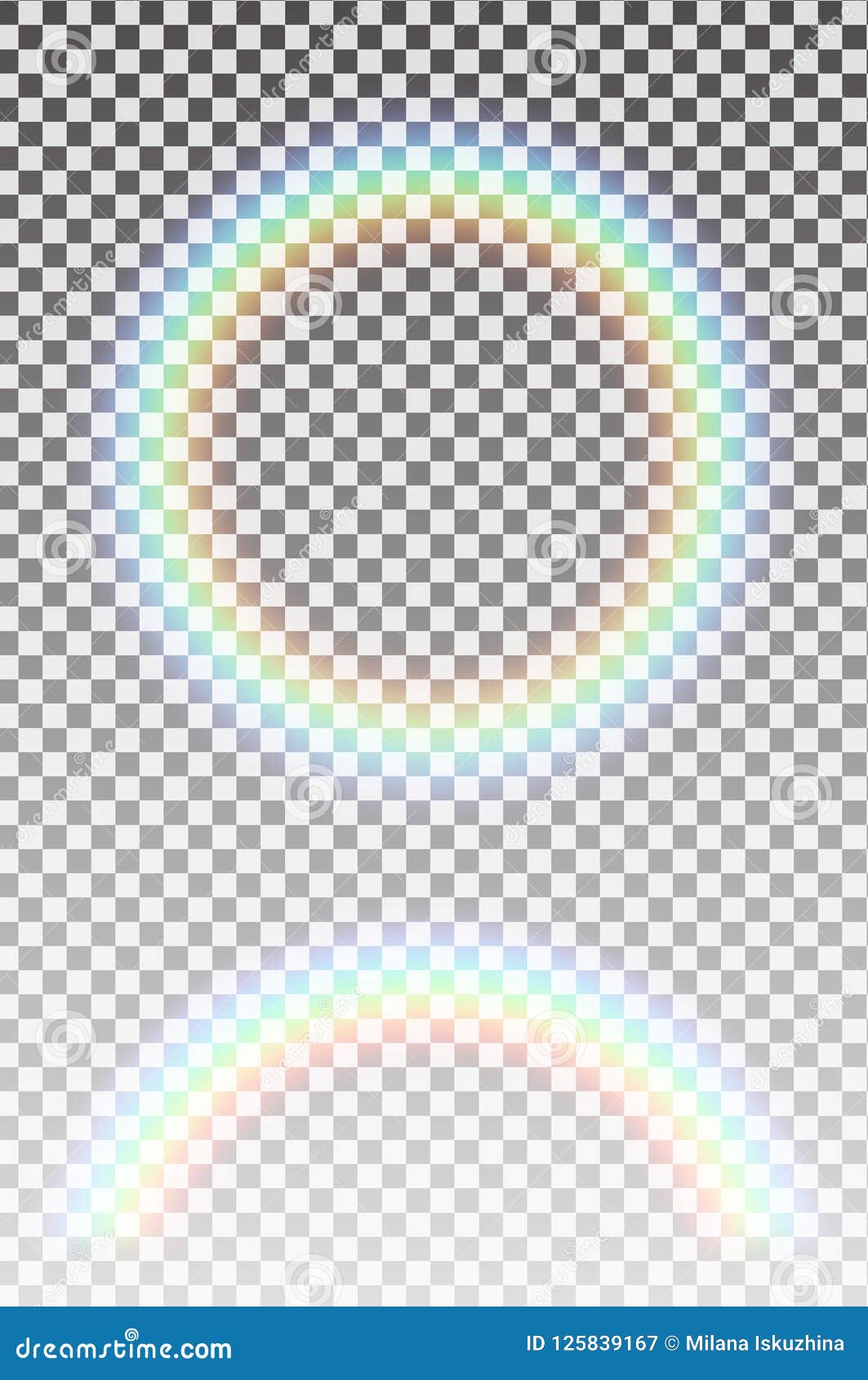 Transparent Rainbow Arc on the Background Stock Vector - Illustration ...