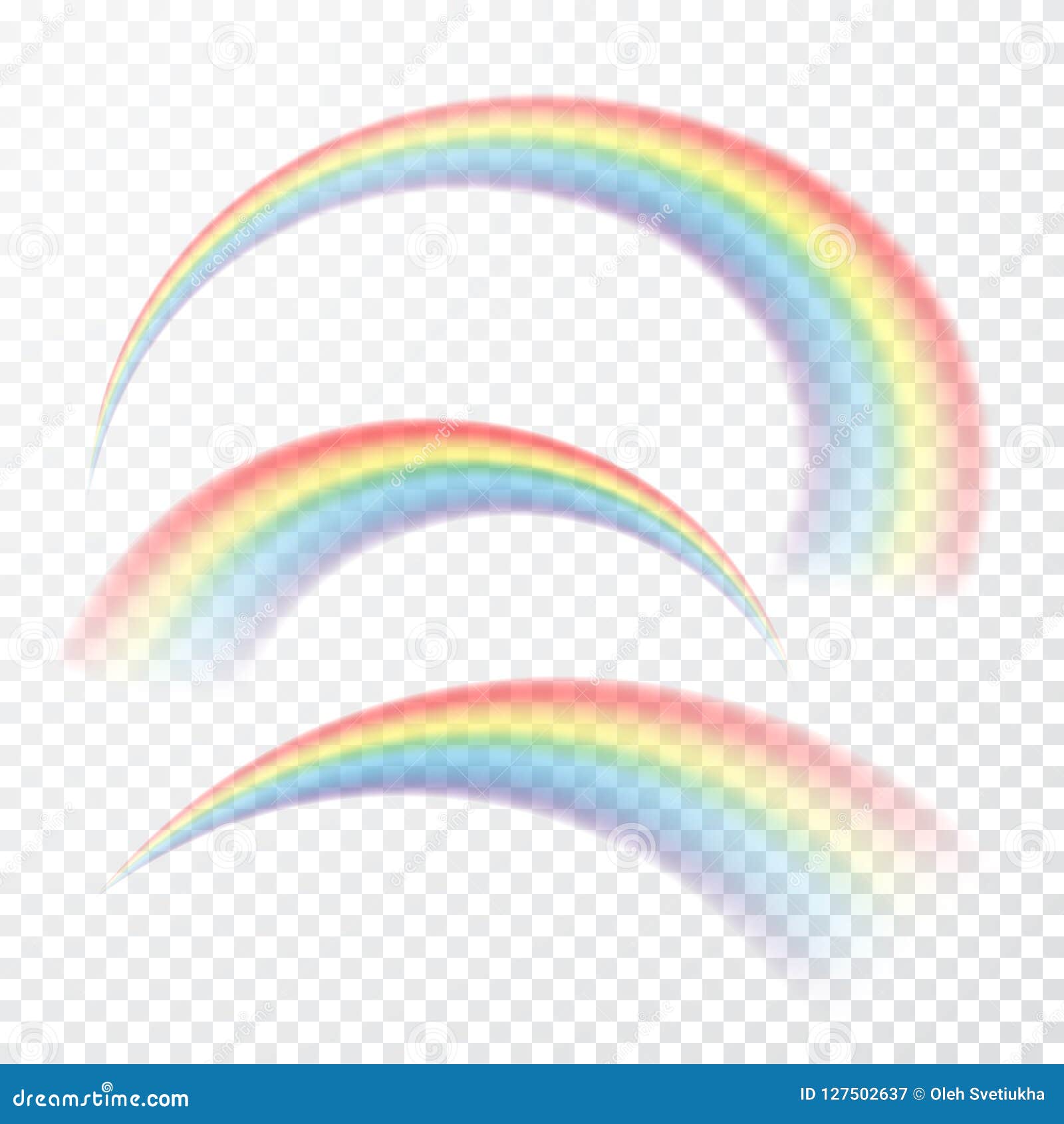 Transparent Rainbow. Vector Illustration Stock Vector - Illustration of ...