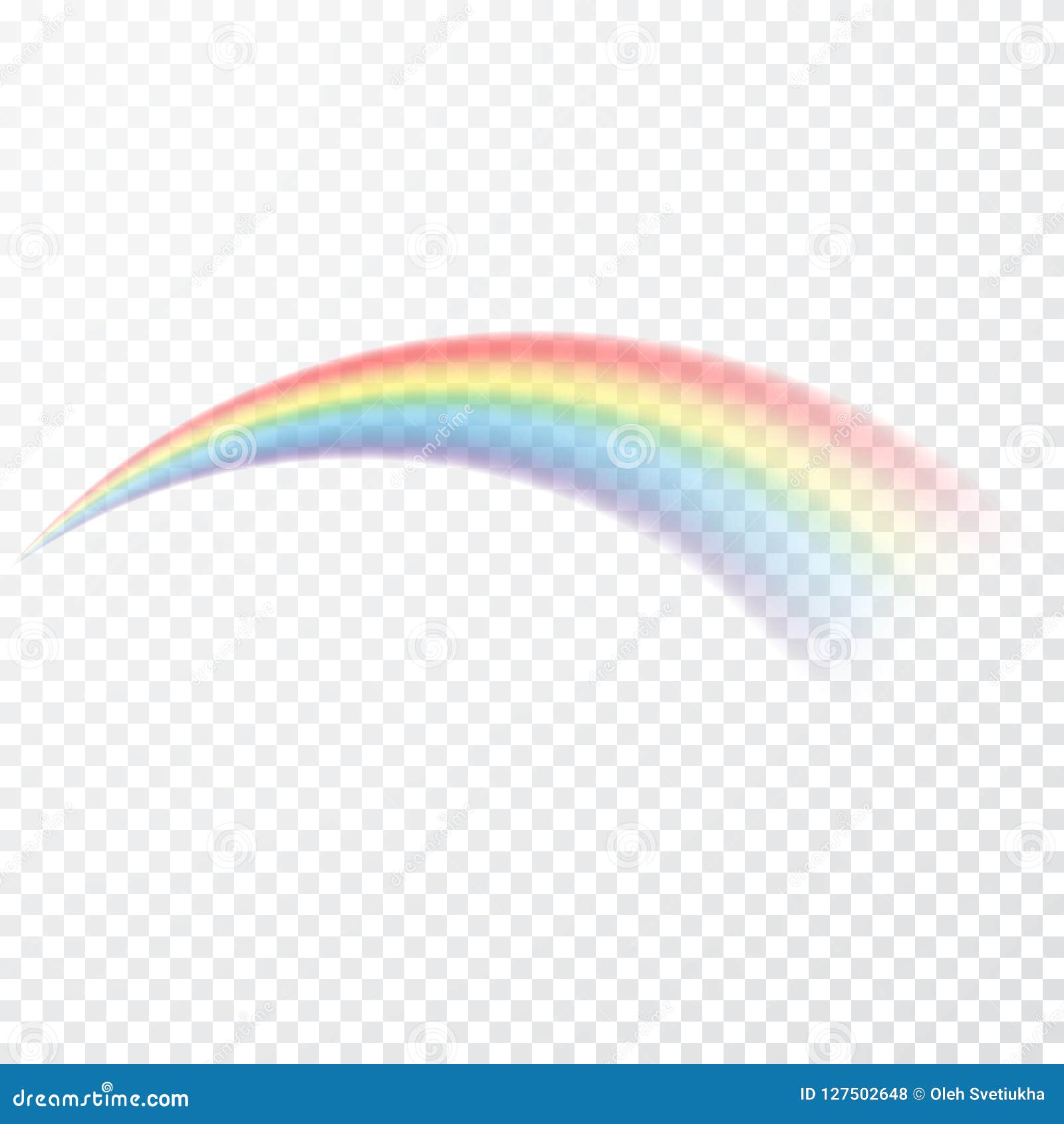 Transparent Rainbow. Vector Illustration. Realistic Raibow On ...