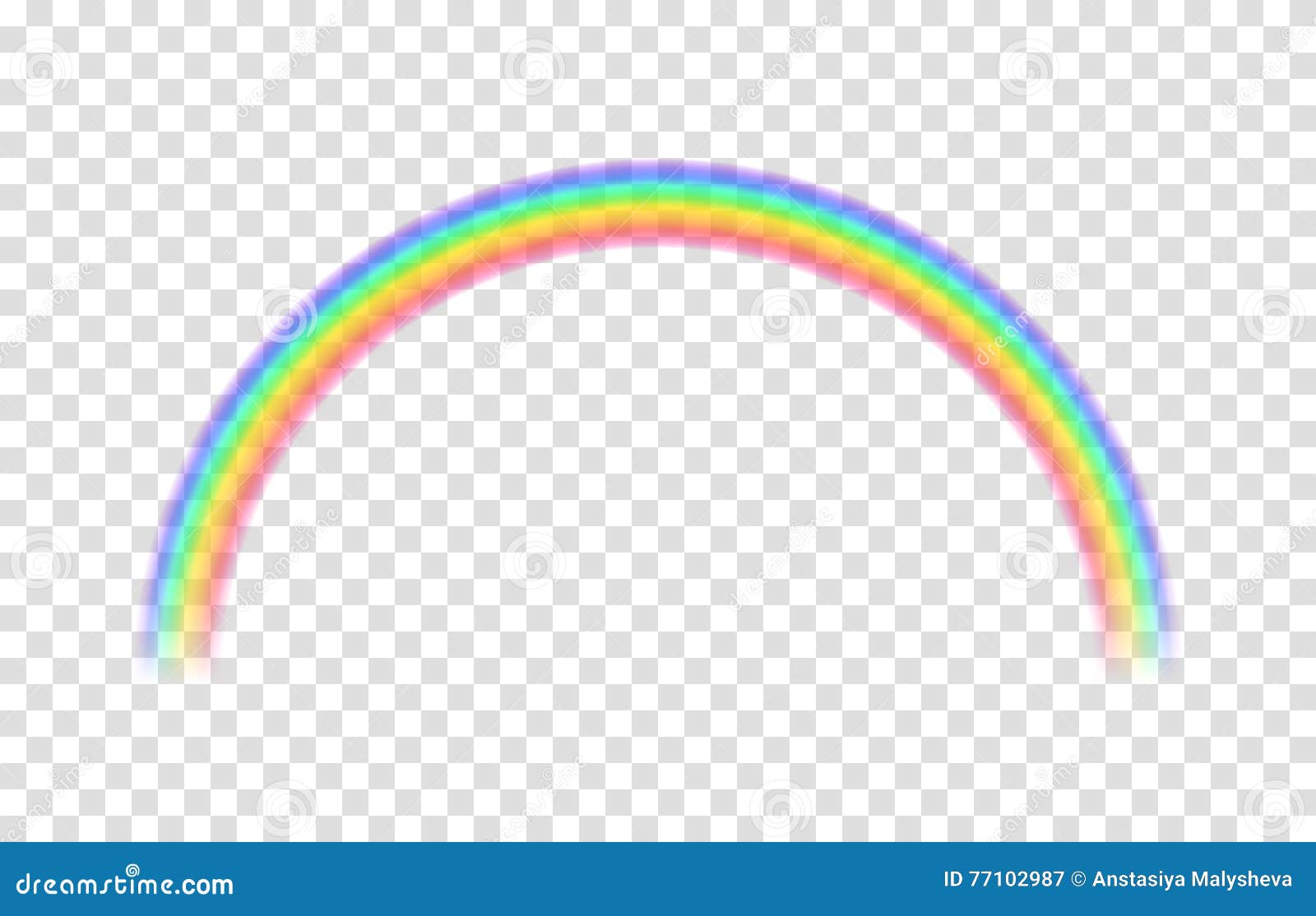 Transparent Rainbow. Vector Illustration Stock Vector - Illustration of ...