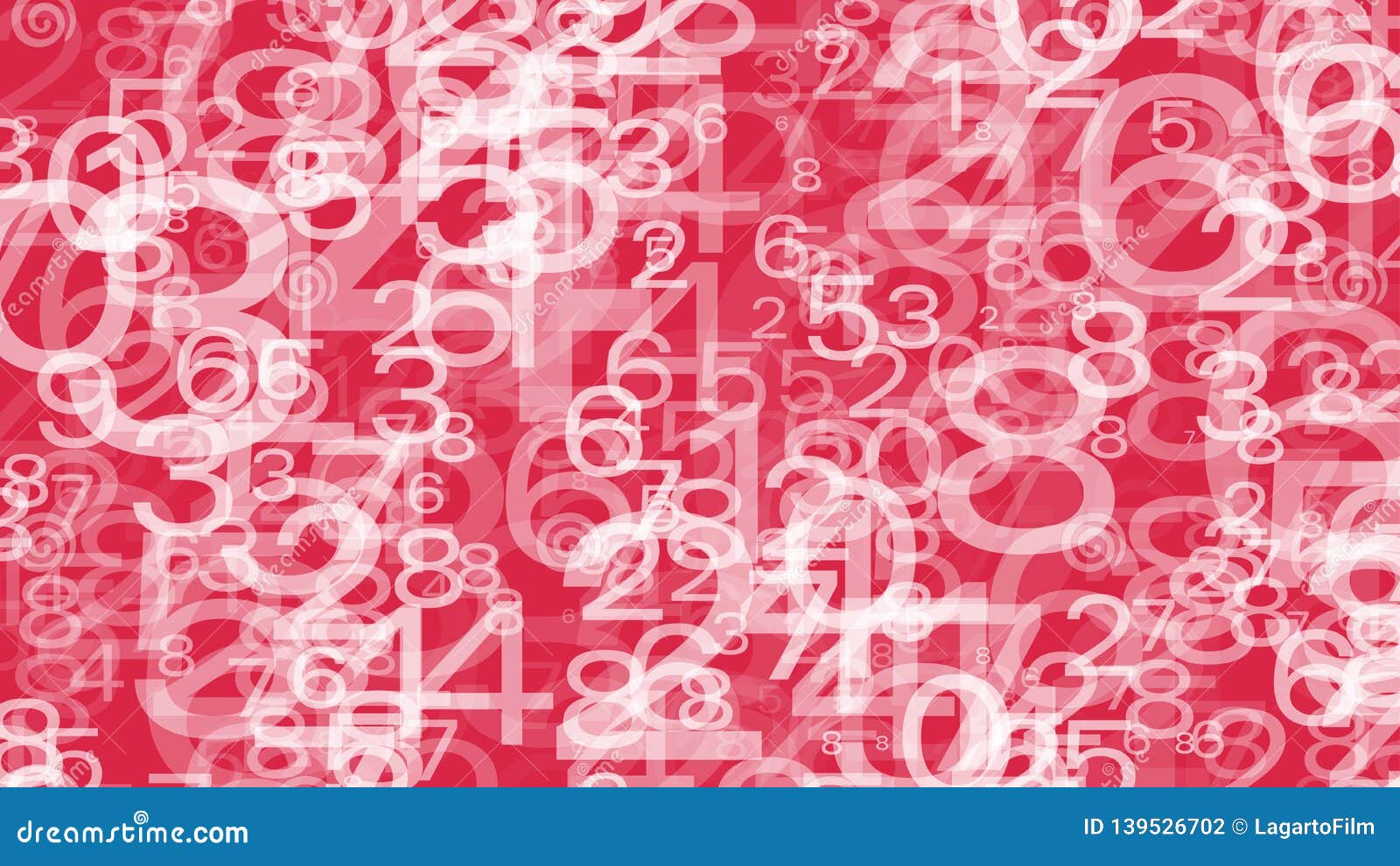 Transparent Random Numbers Chaos, Big Data Digits Stock Vector ...