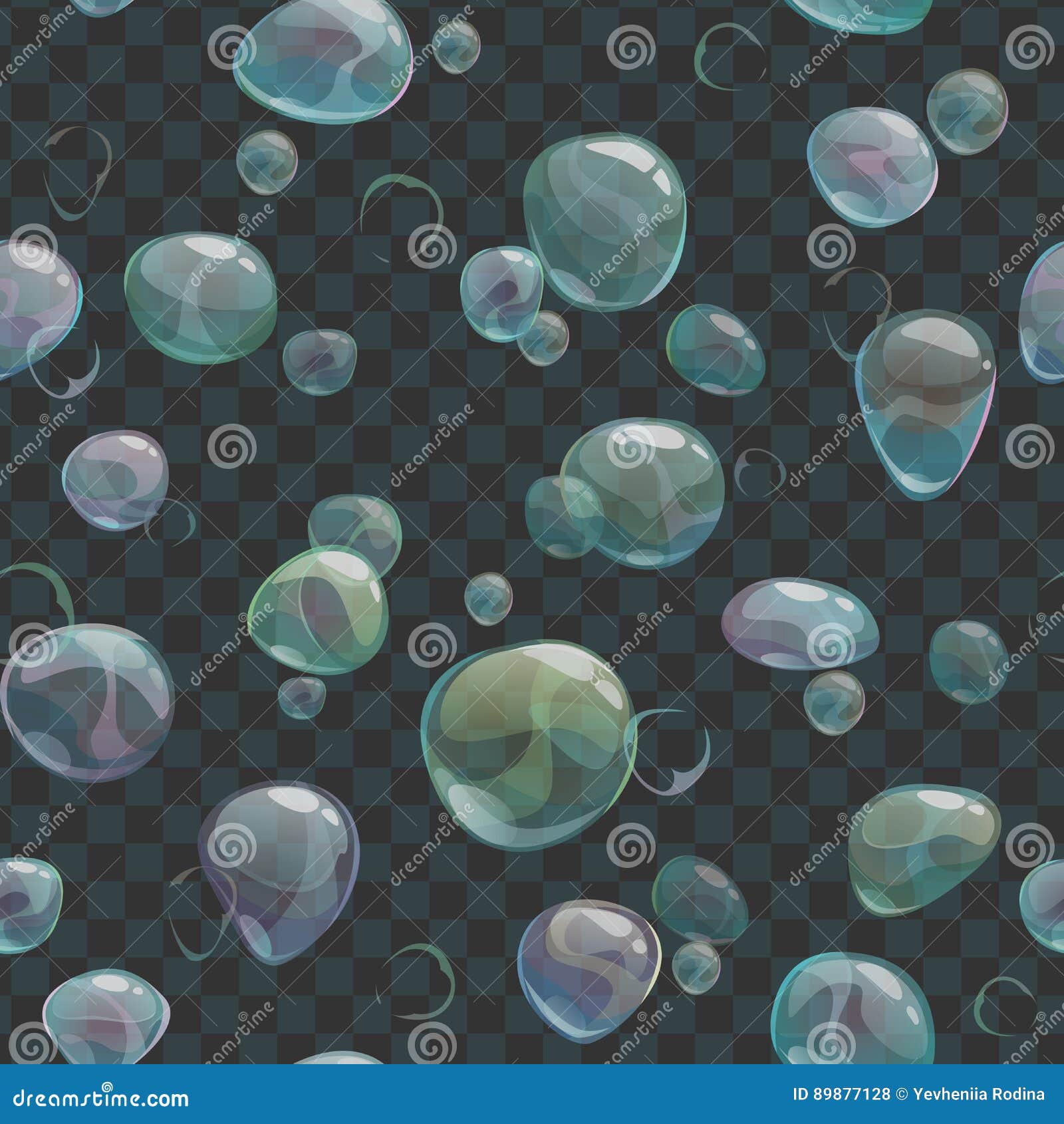 Transparent Realistic Air Bubbles Texture. Stock Vector - Illustration ...