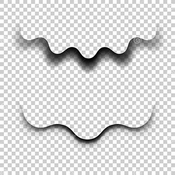 Transparent Realistic Paper Shadow Effects on a Checkered Background ...