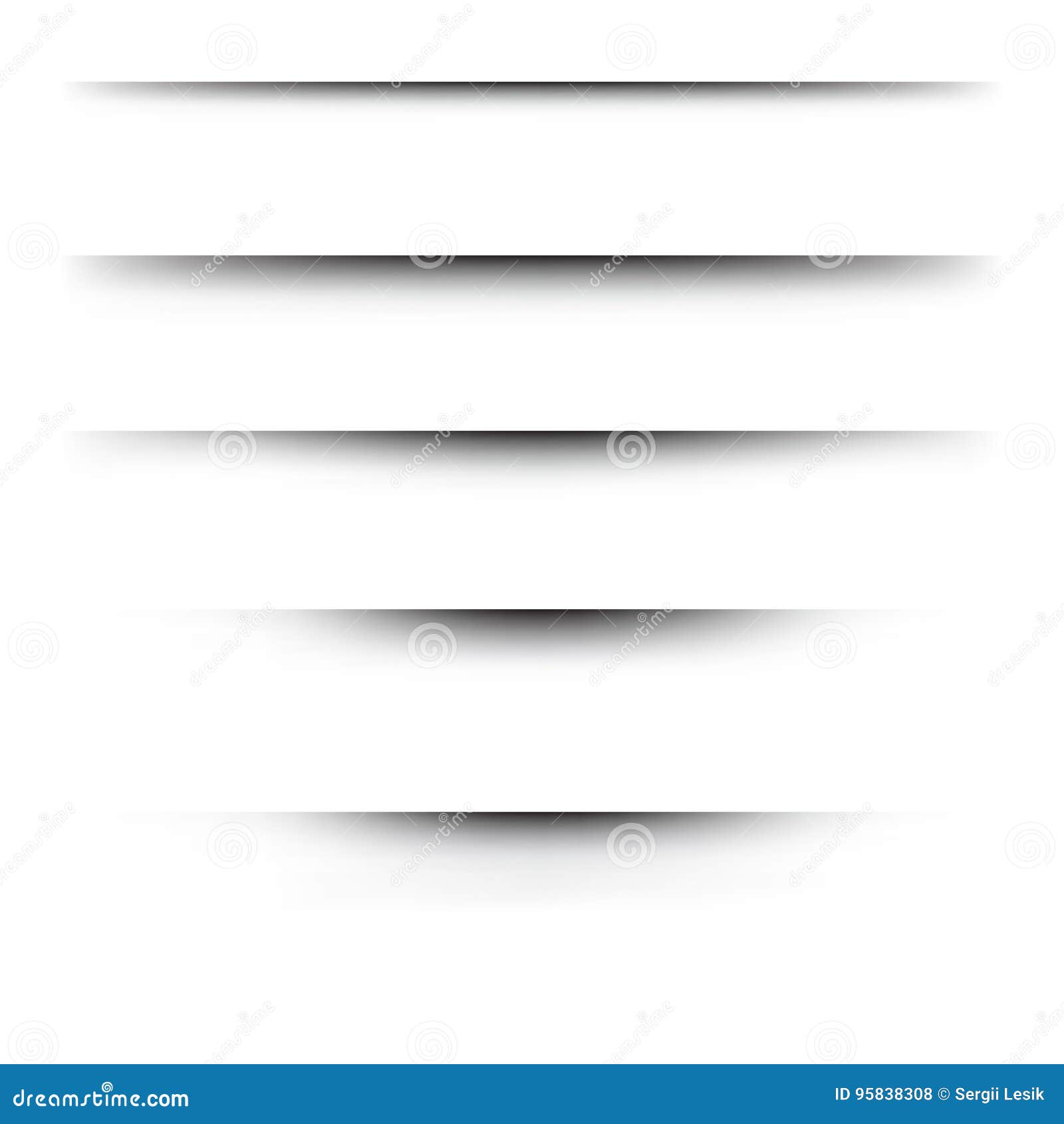 Transparent Realistic Paper Shadow Effects on a Checkered Background ...