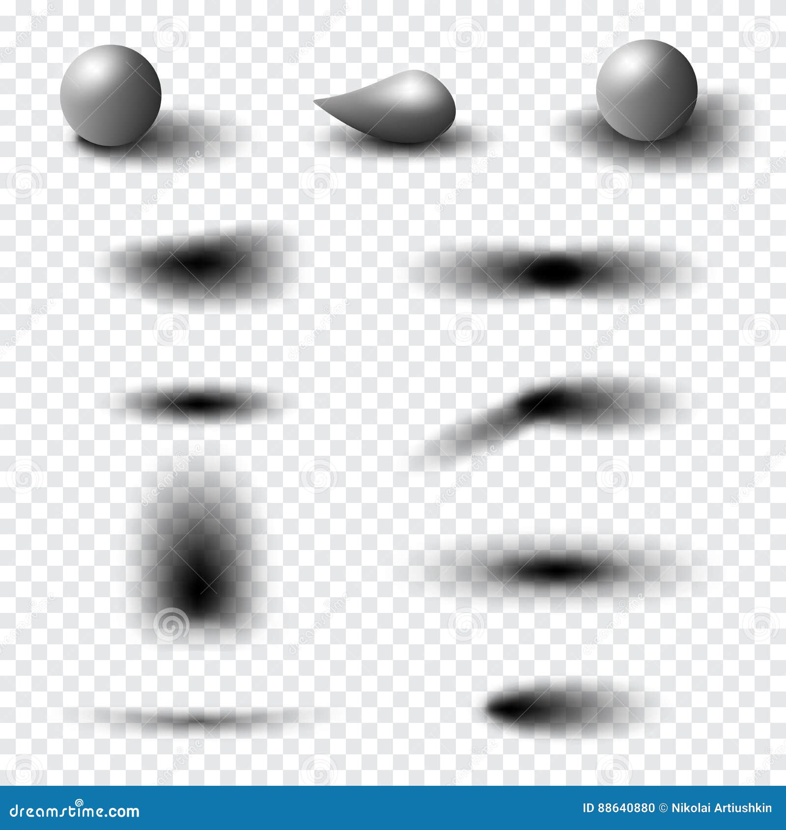 Transparent Realistic Shadow Effect Set. Web Banner Stock Vector ...