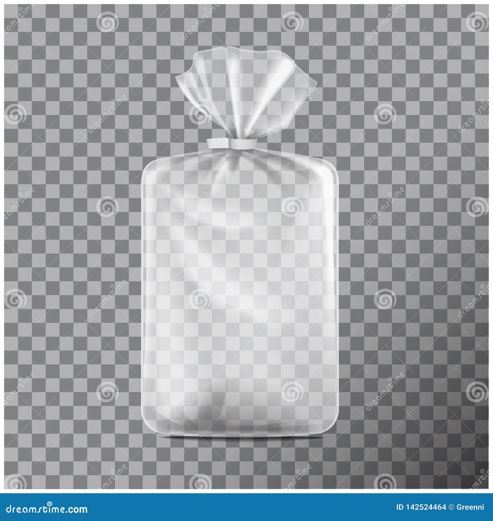 Transparent Rectangular Packaging For Bread. Pack For Coffee, Sweets ...