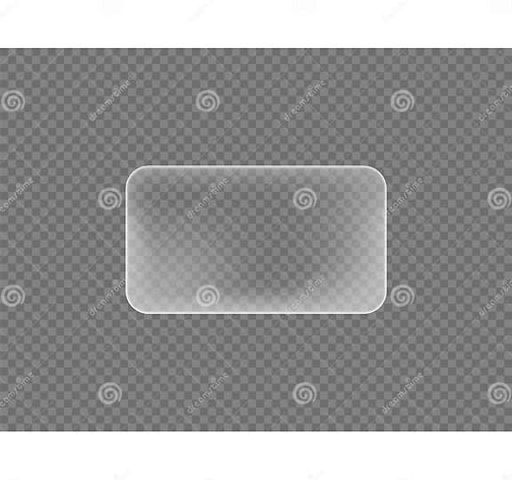 Transparent Rectangular Sticker with Rounded Frayed Edges on an ...