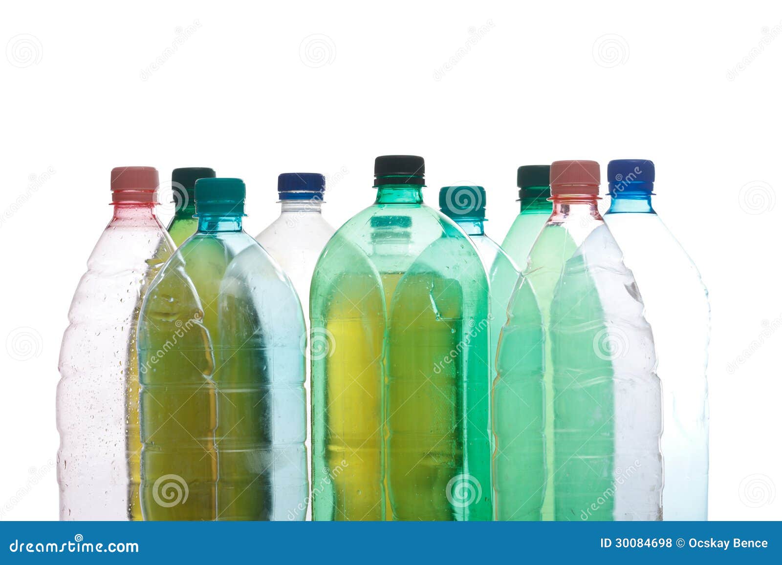 Plastic Bottles in Different Color Stock Photo - Image of color, dump ...