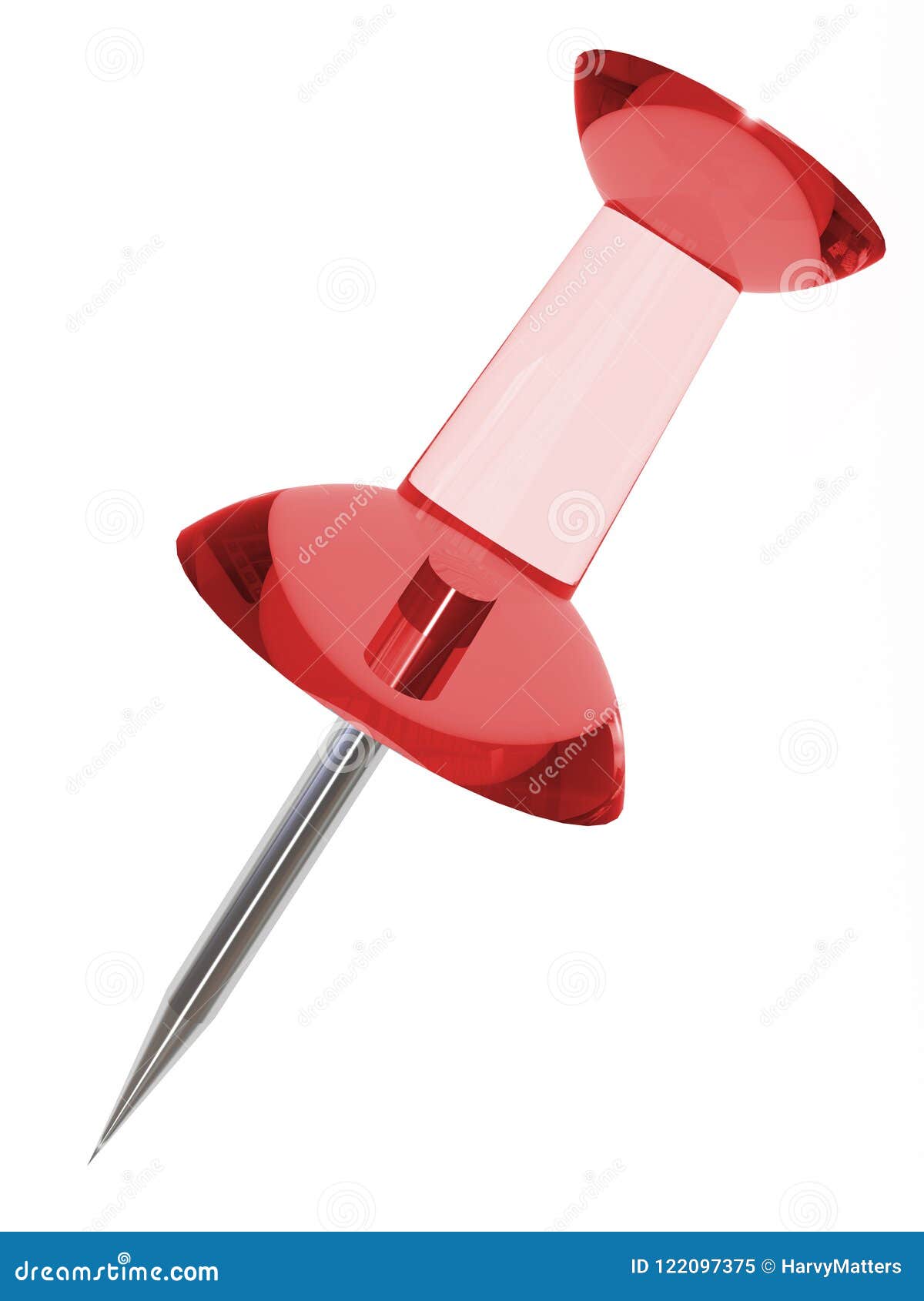 Transparent Red Push-Pin stock illustration. Illustration of font ...