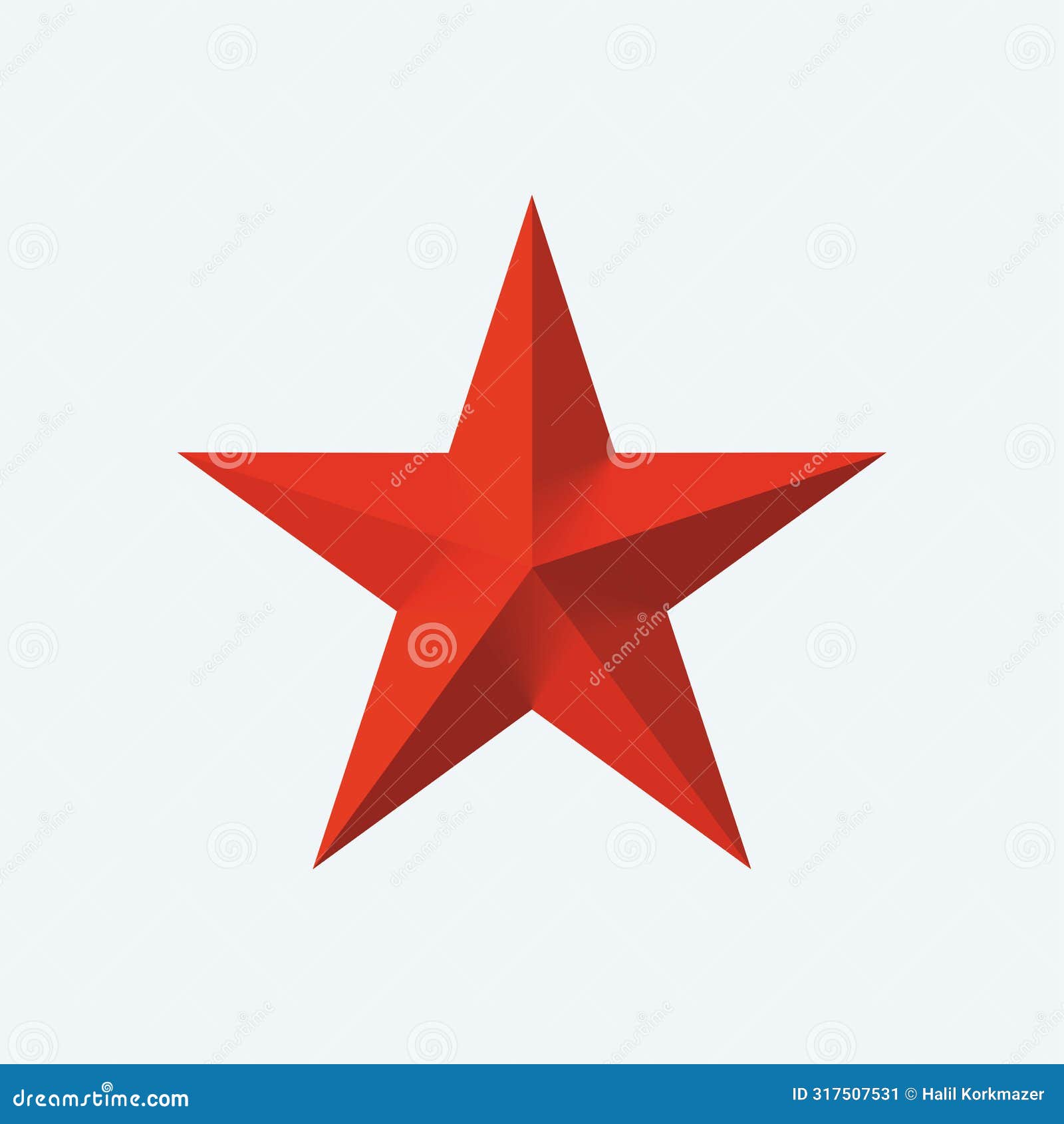 Transparent Red Star on the Grey Background Stock Vector - Illustration ...