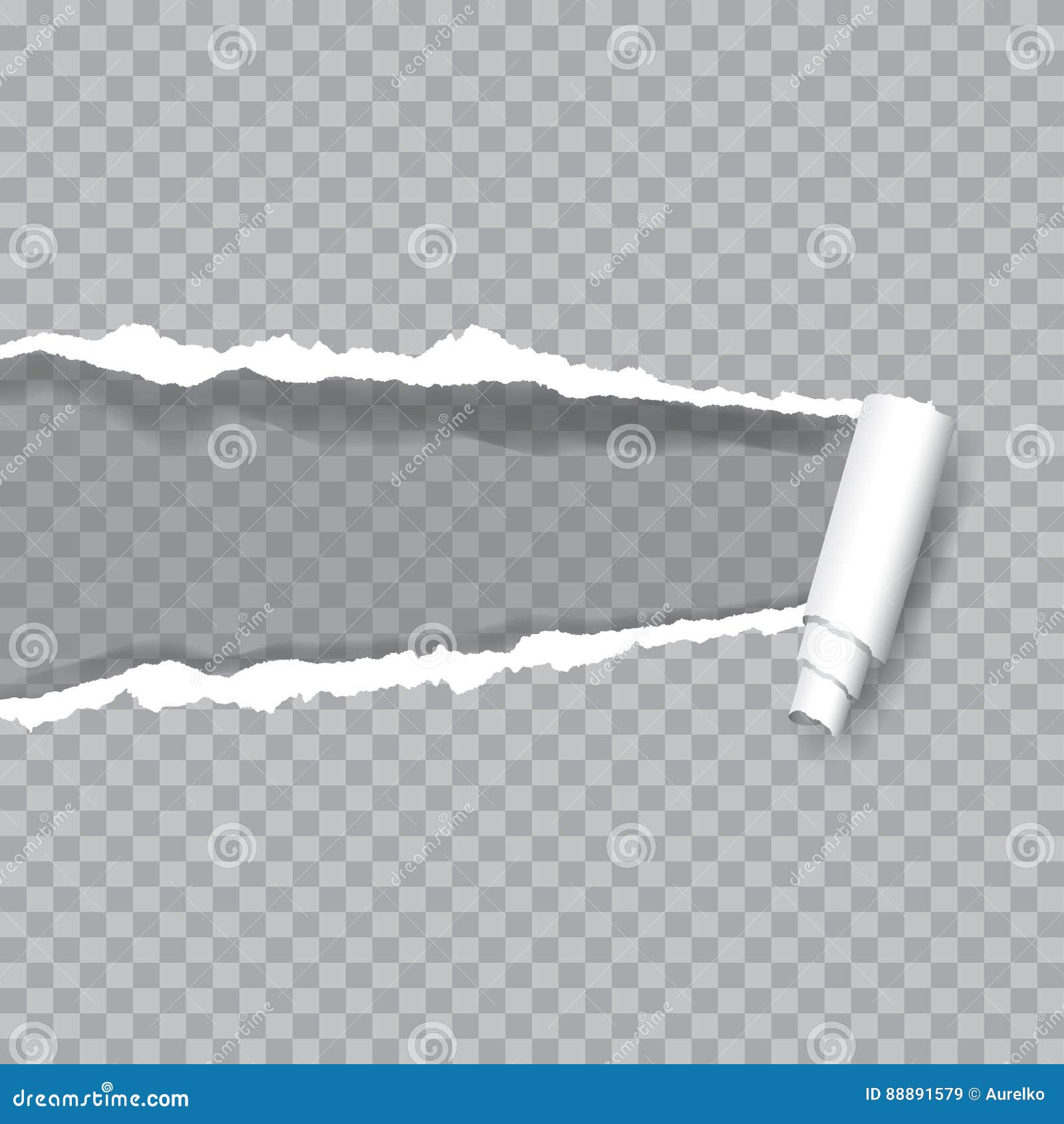 Transparent ripped paper stock vector. Illustration of header - 88891579
