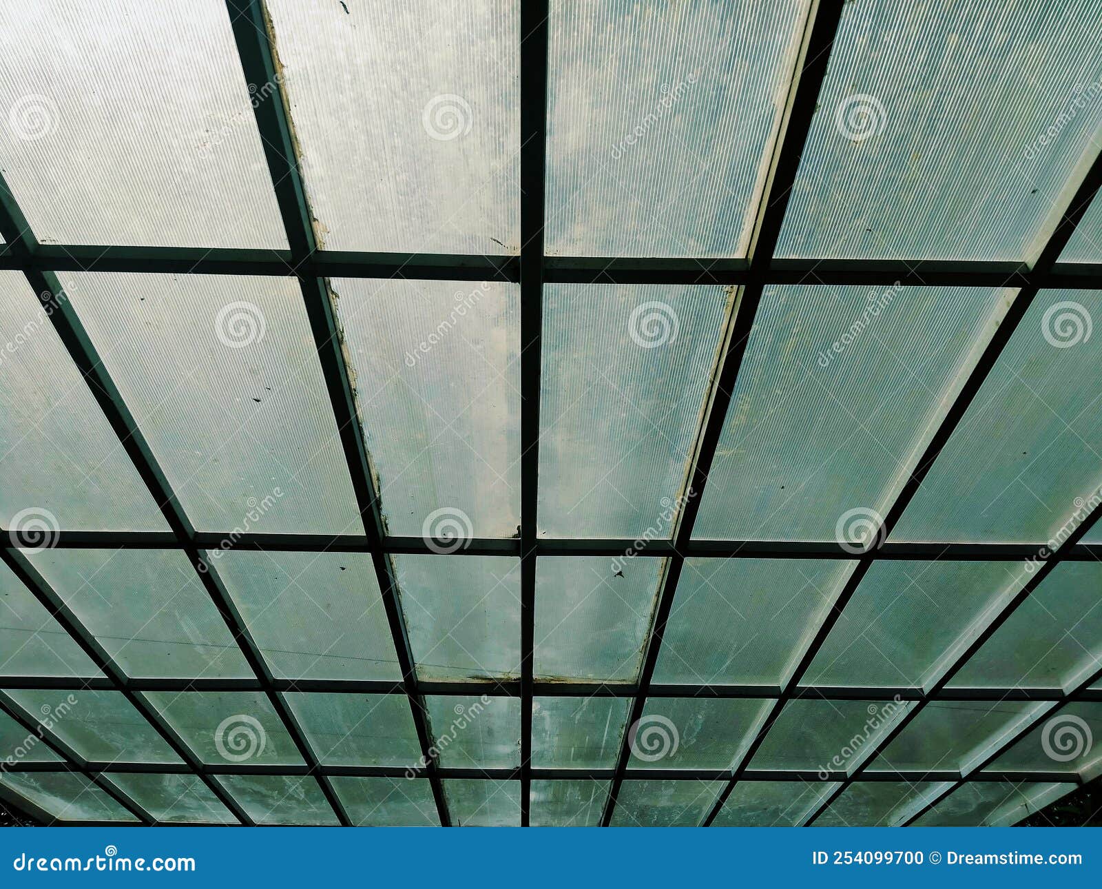 Transparent roof in home stock photo. Image of banner - 254099700
