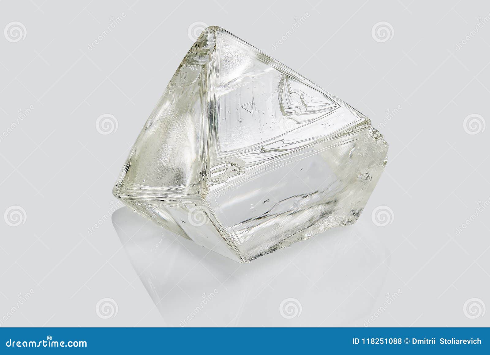 Transparent Rough Diamond Isolated On White Background Royalty-Free ...