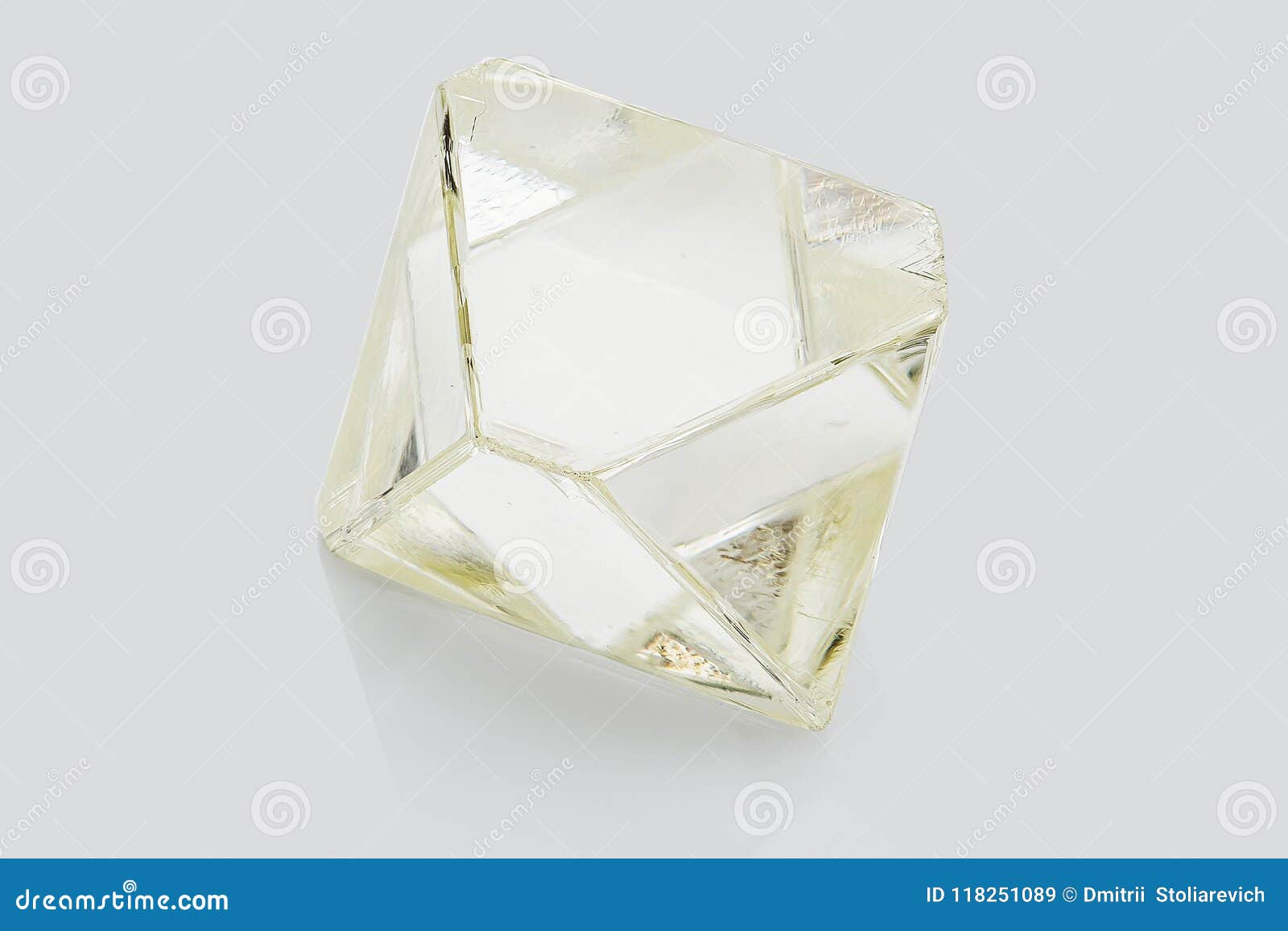Transparent Rough Diamond Isolated On White Background Royalty-Free ...