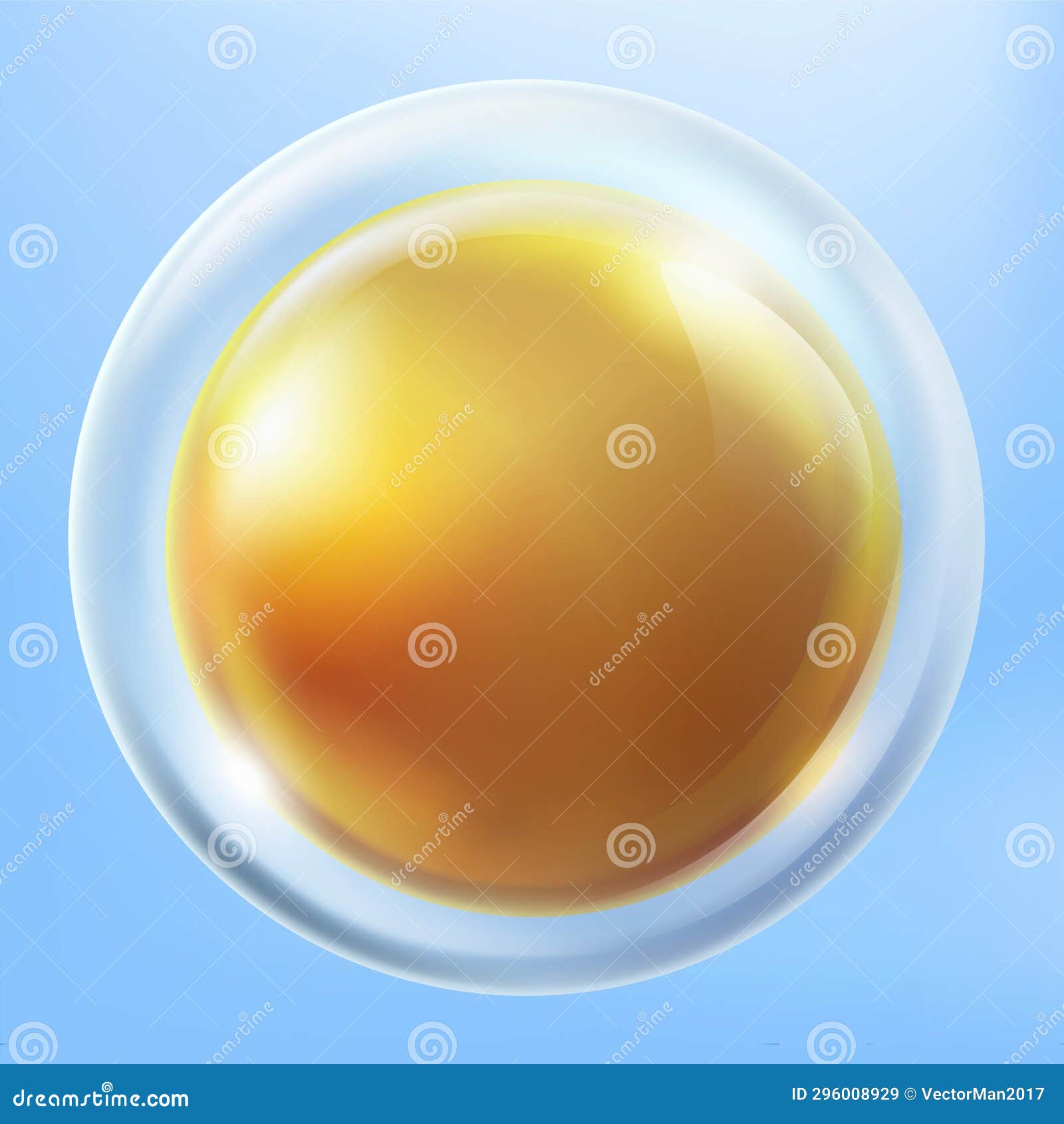 Transparent Round Glass Orange Button Stock Illustration - Illustration ...
