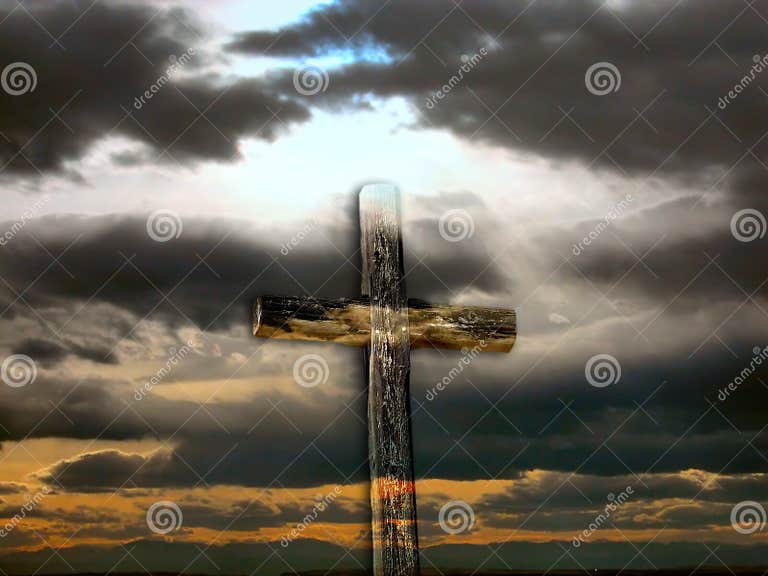 Transparent Rugged Cross stock photo. Image of church, father - 617438