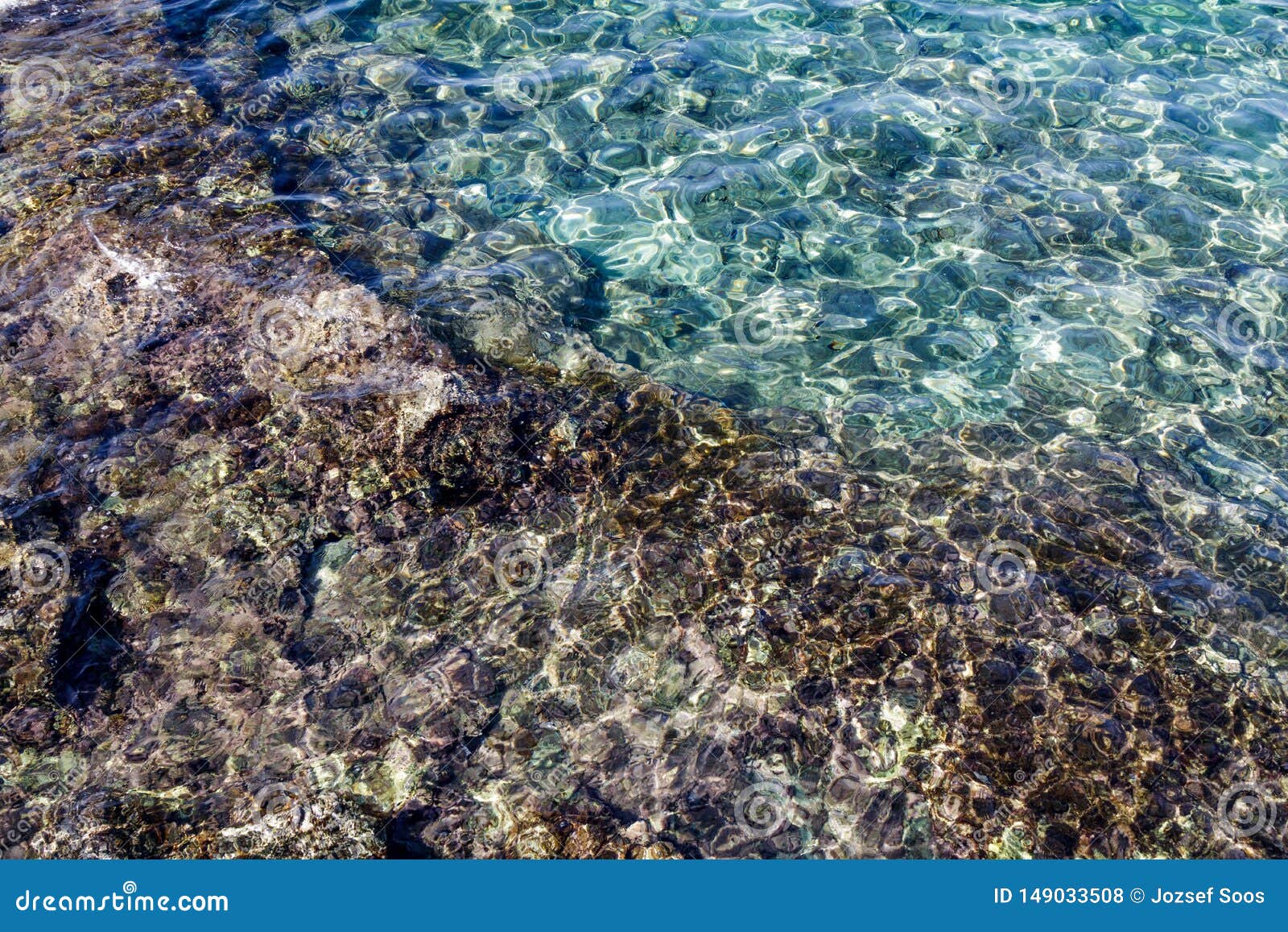 Transparent Sea Water Surface Texture in Good Lights Stock Photo ...